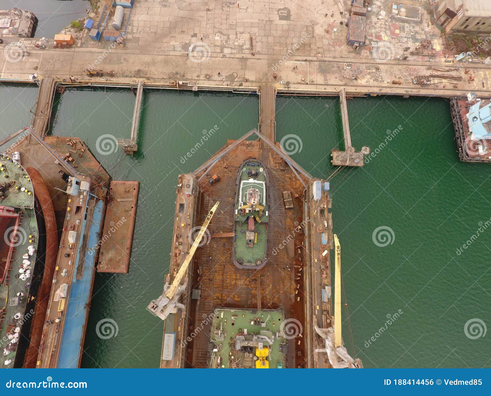 Shipyard stock photo. Image of detection, cargo, cleaning - 188414456
