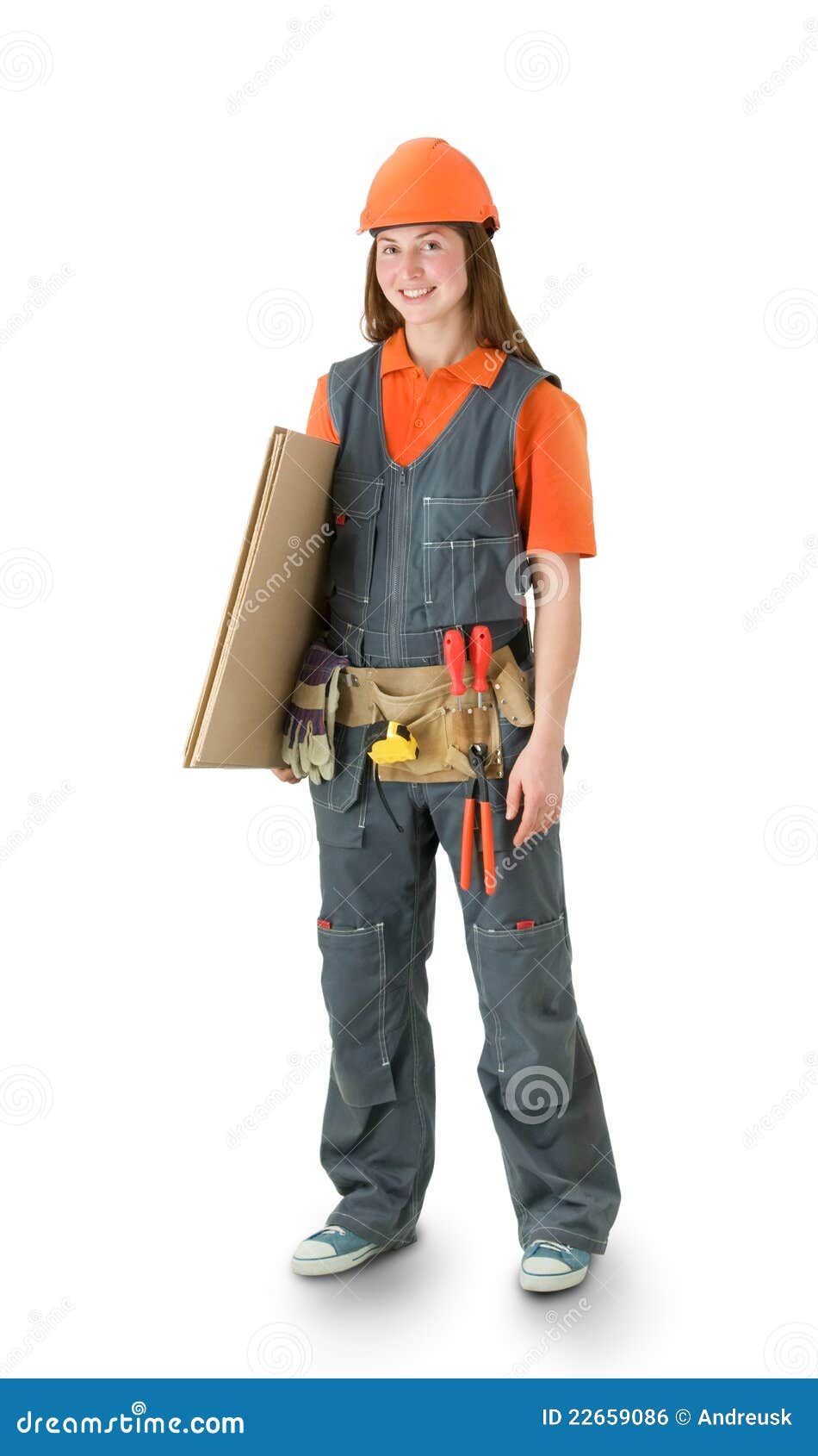 Repair woman stock photo. Image of occupation, staff - 22659086