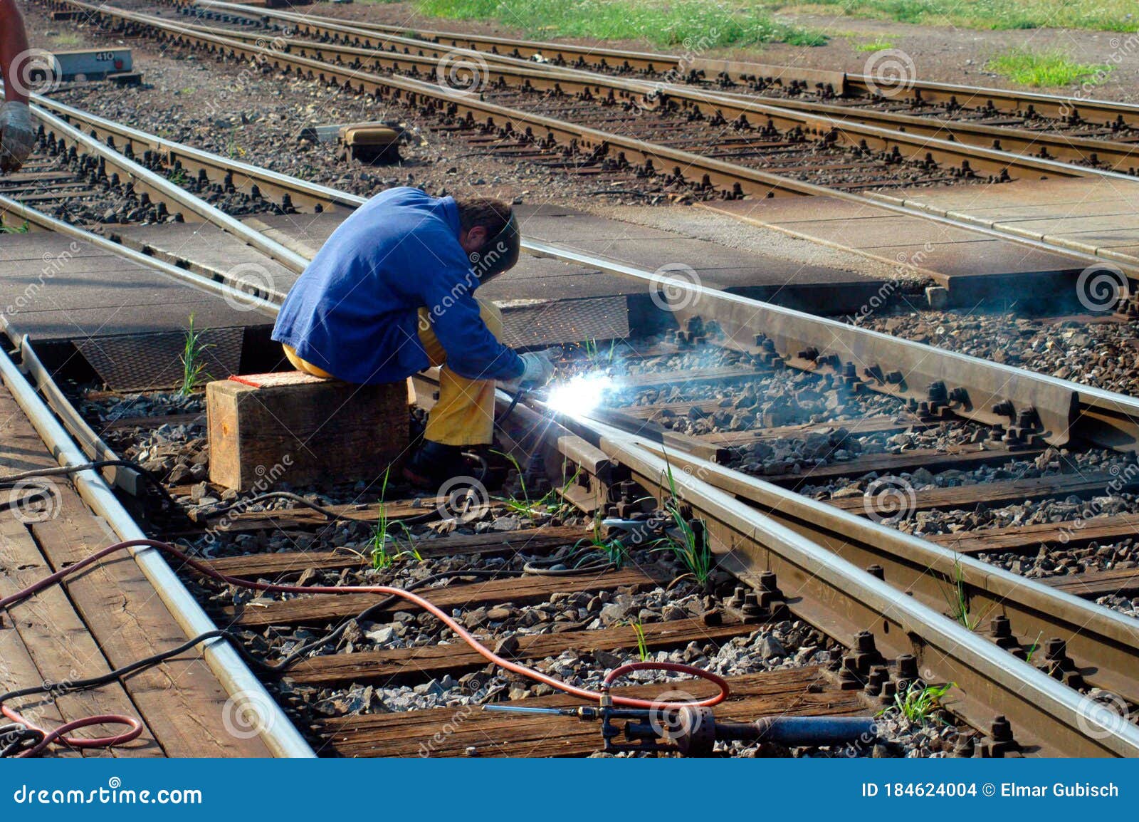 Repair Work on the Rail Network Editorial Stock Image - Image of tracks ...