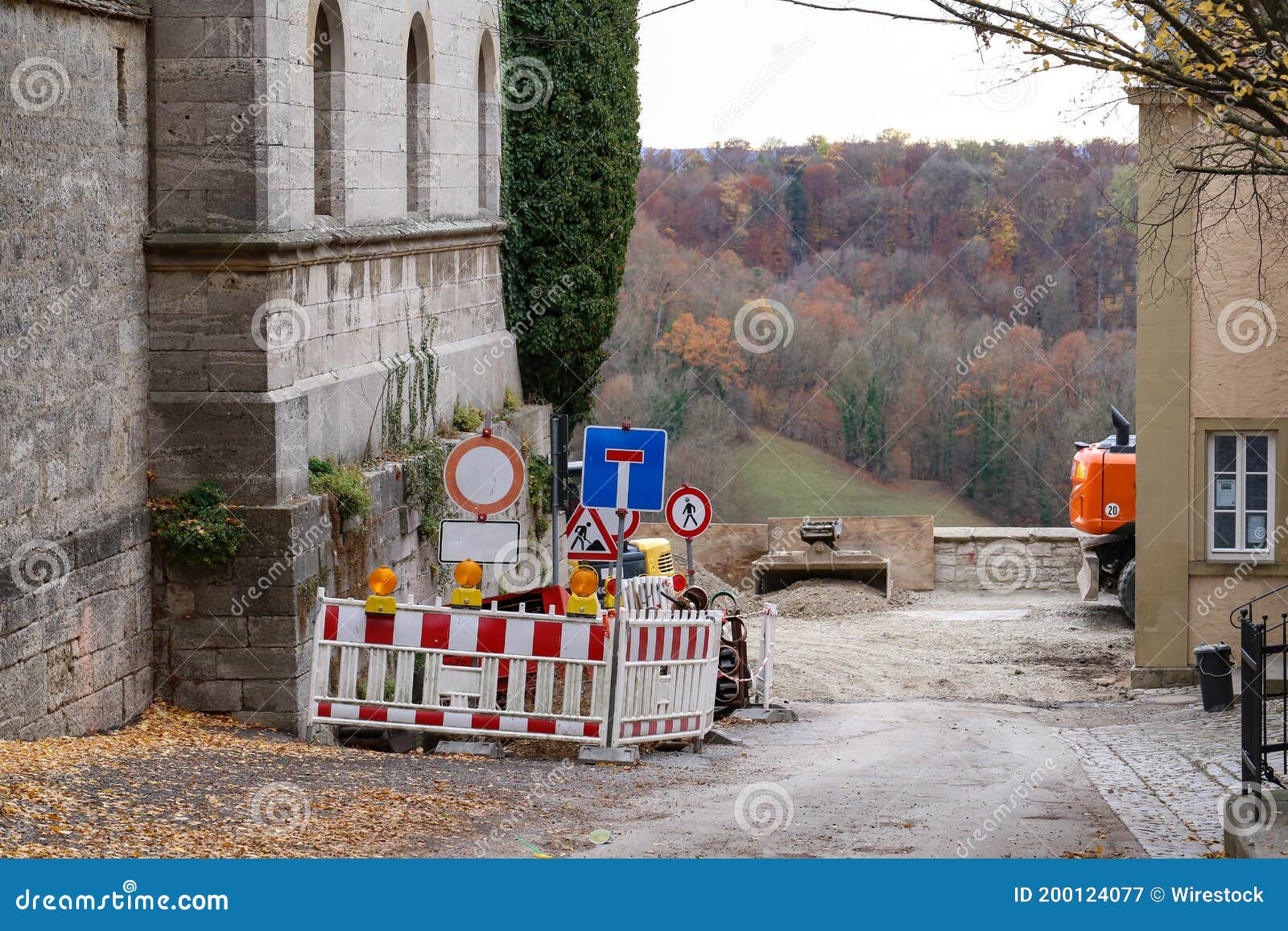 Repair Work on the Streets of the Town. Stock Image - Image of fuel ...