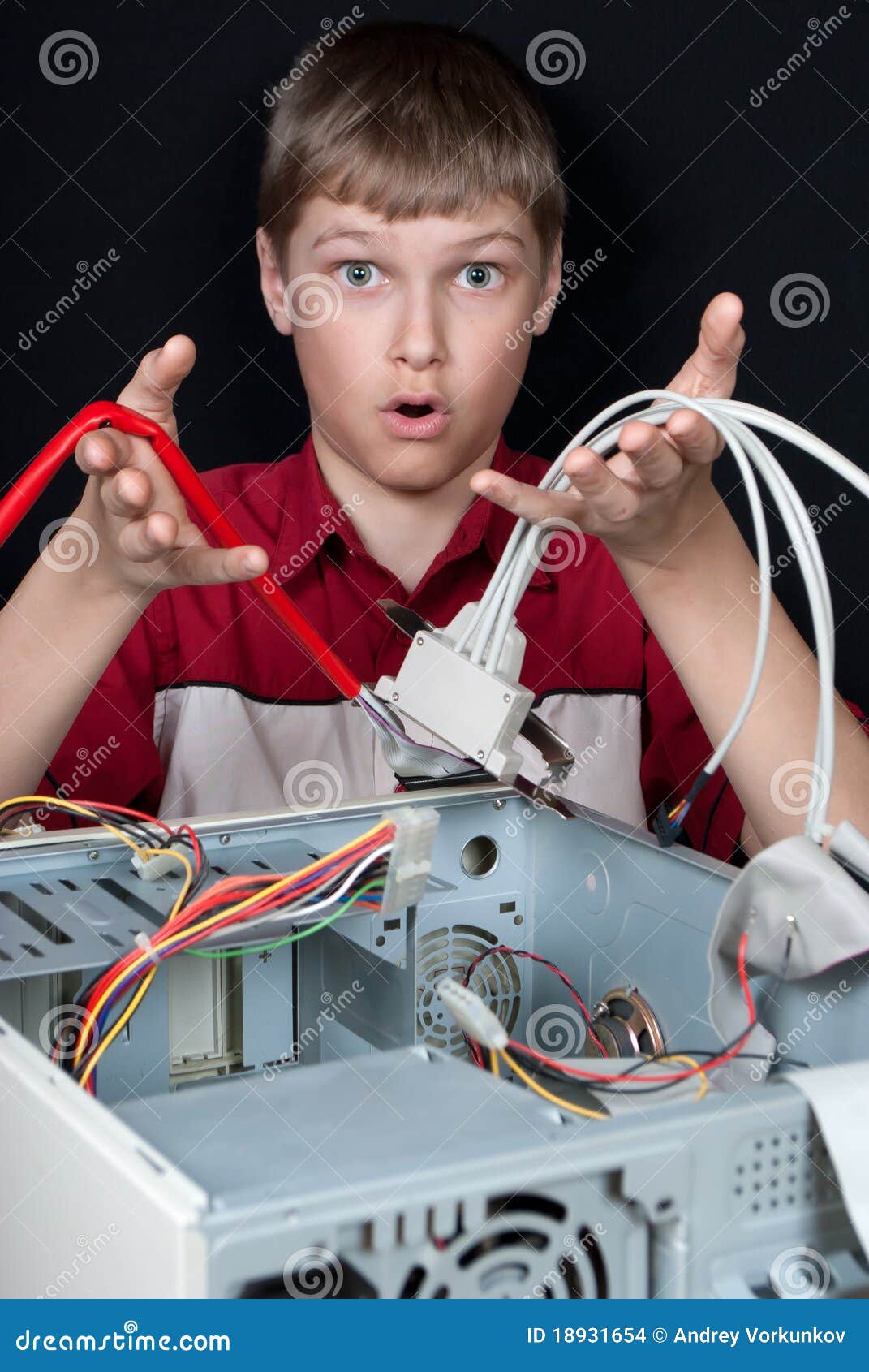 Repair your computer. stock photo. Image of computer - 18931654