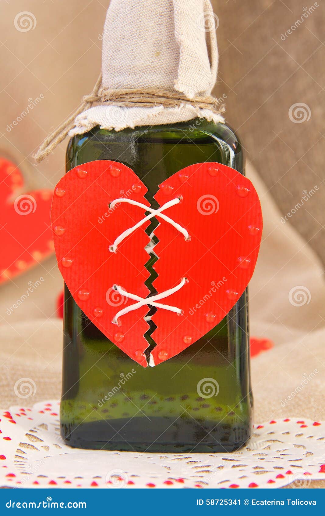 Repaired broken heart stock image. Image of heart, rehabilitation ...