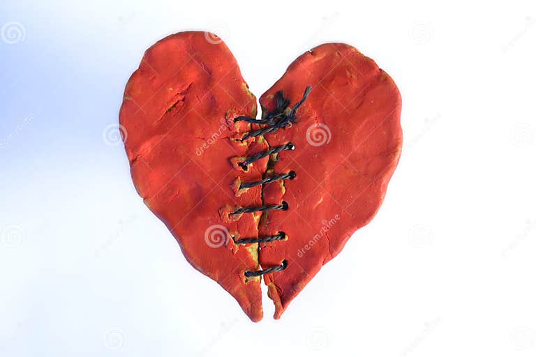 Repaired human heart stock photo. Image of hospital, grief - 28605148