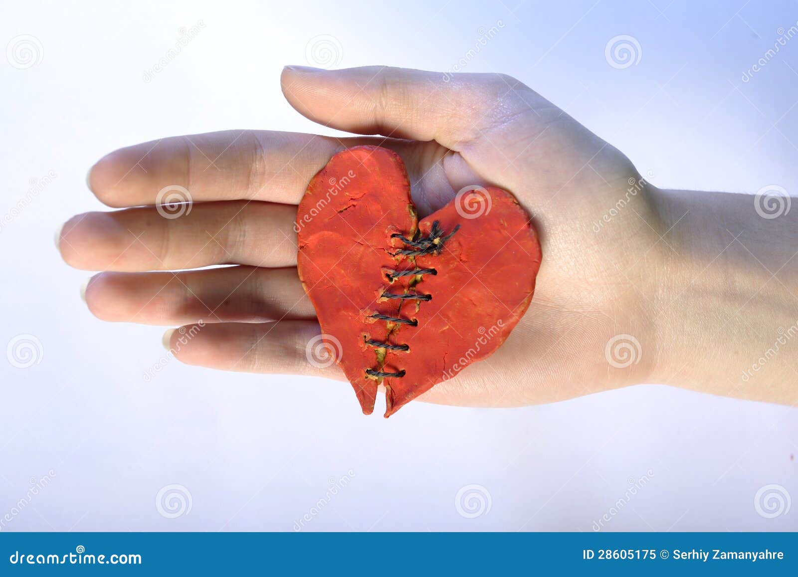 Repaired human heart stock image. Image of damaged, emotions - 28605175