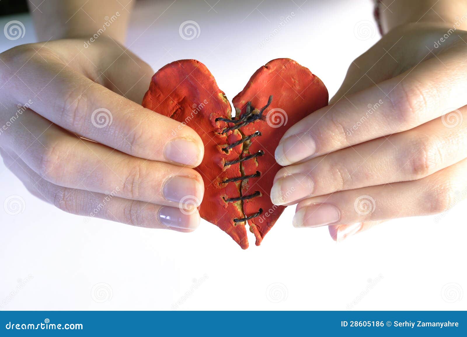 Repaired human heart stock photo. Image of feelings, emergency - 28605186