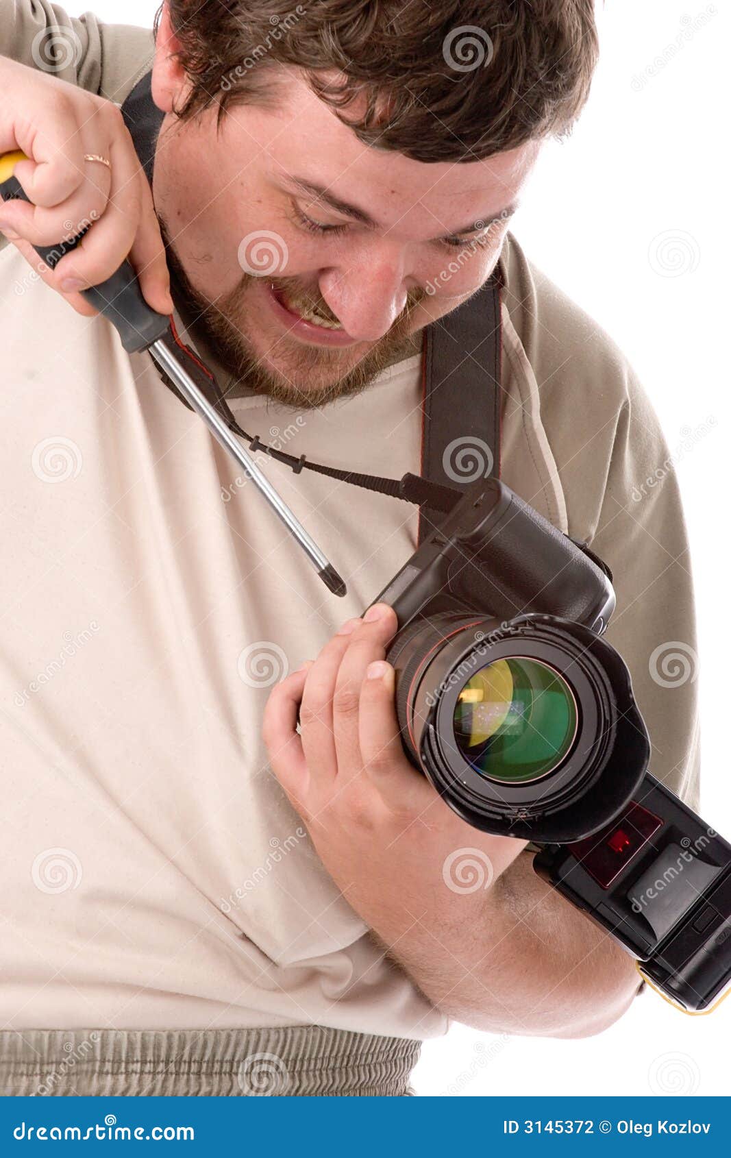 Repairing stock photo. Image of male, repair, lens, glass - 3145372