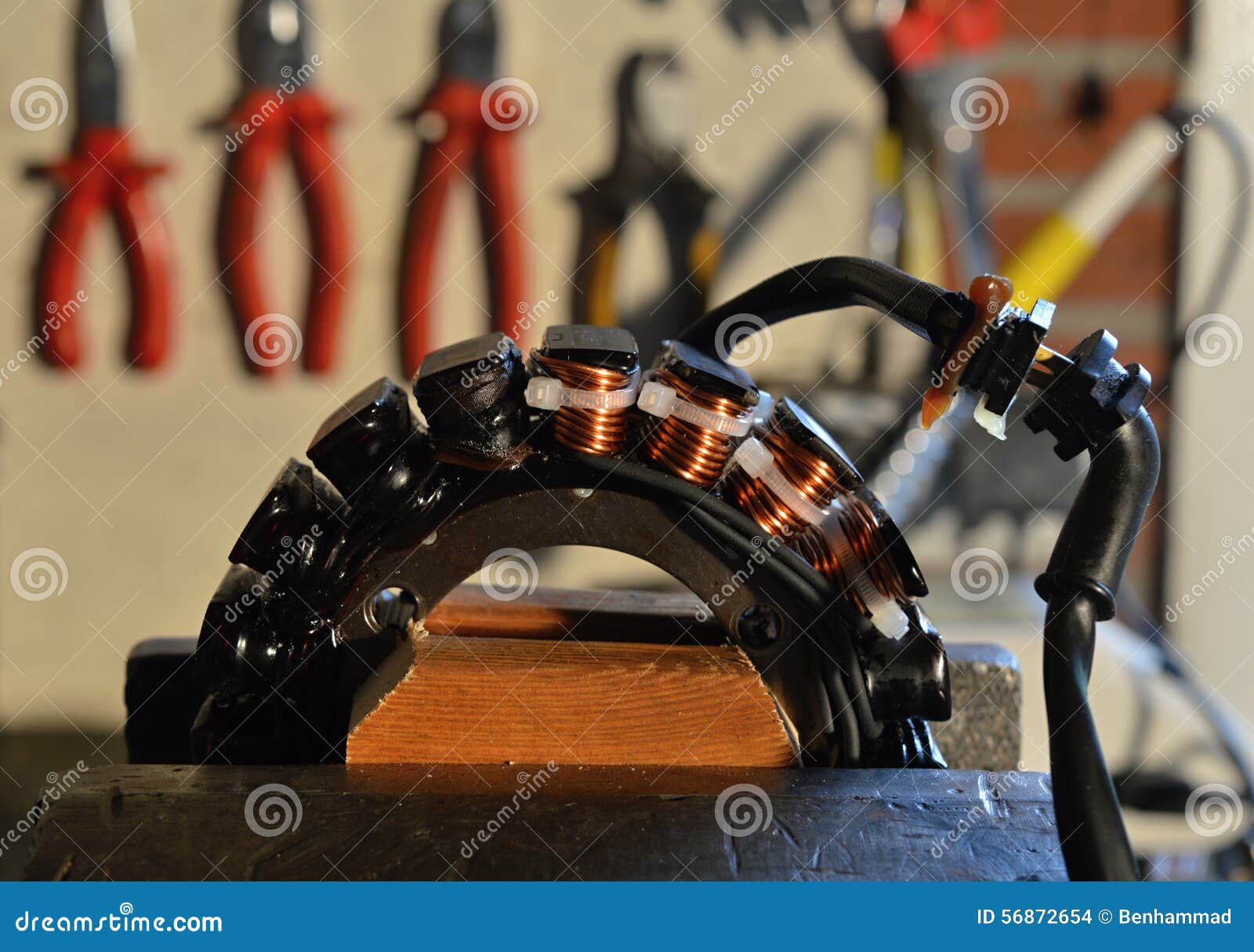 Repairing an alternator stock photo. Image of repair - 56872654