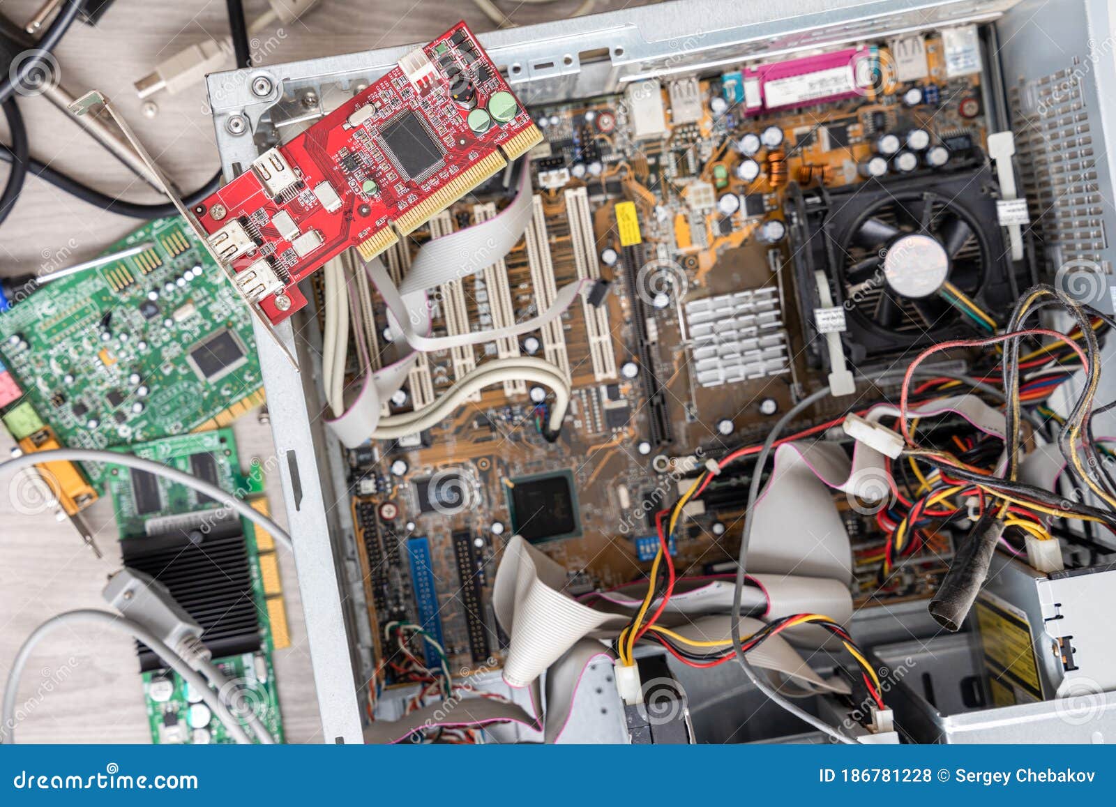 Repairing and Assembling a Desktop Computer Stock Photo - Image of ...