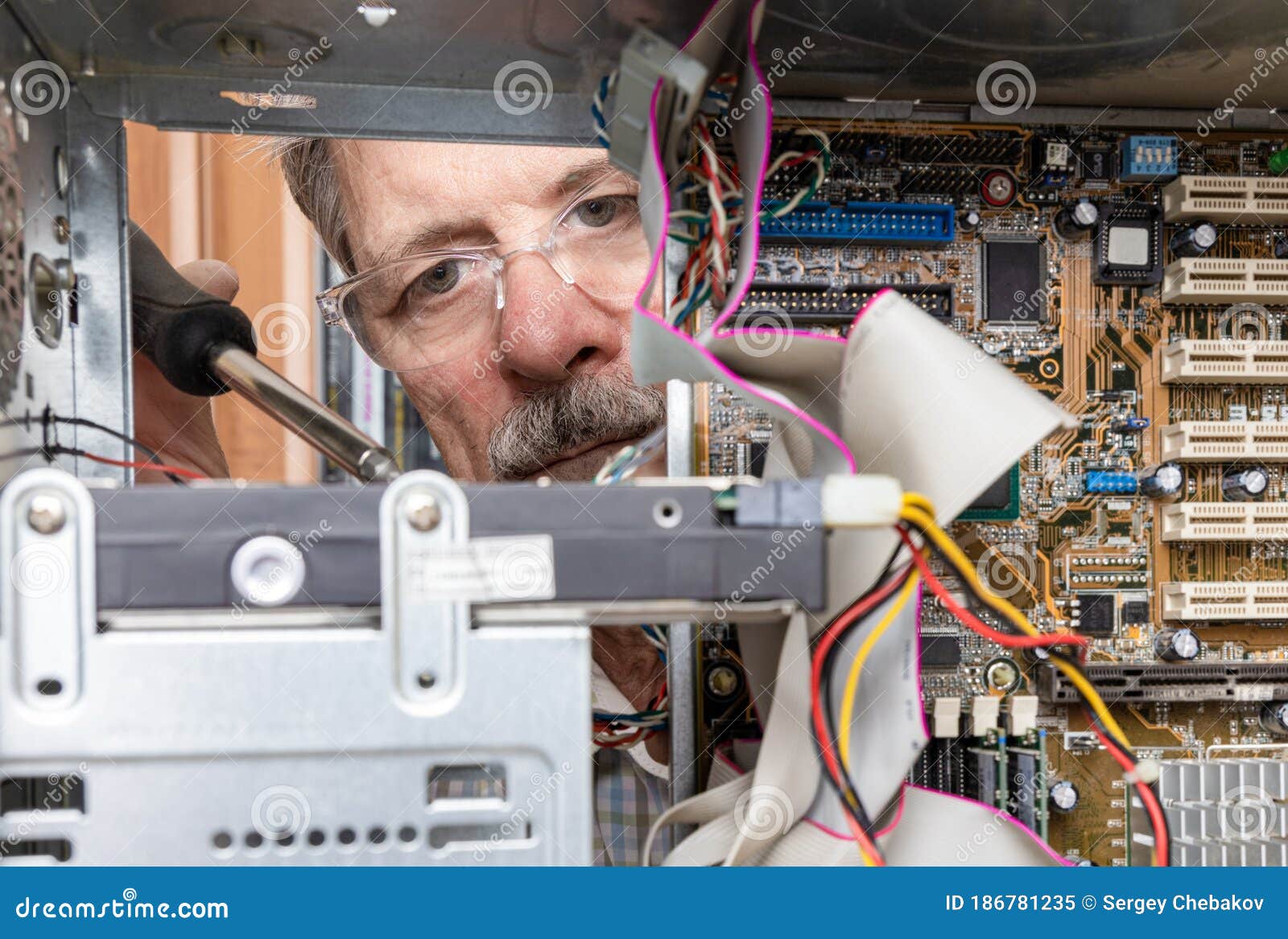 Repairing and Assembling a Desktop Computer Stock Image - Image of ...