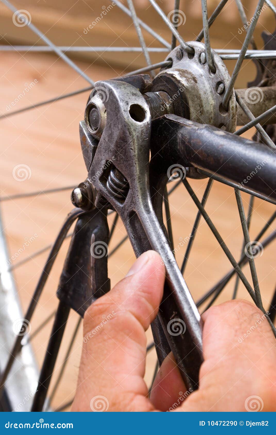 Repairing bike stock photo. Image of cycle, repairer - 10472290