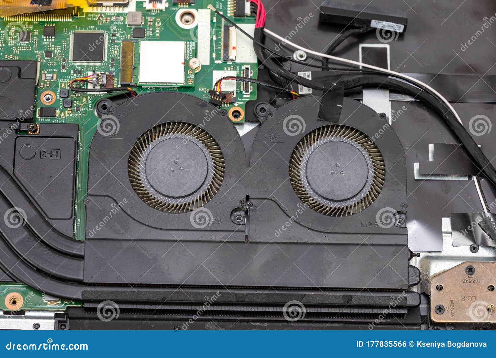 Laptop Cooler / Repairing Broken Laptop Notebook Computer Stock Photo ...