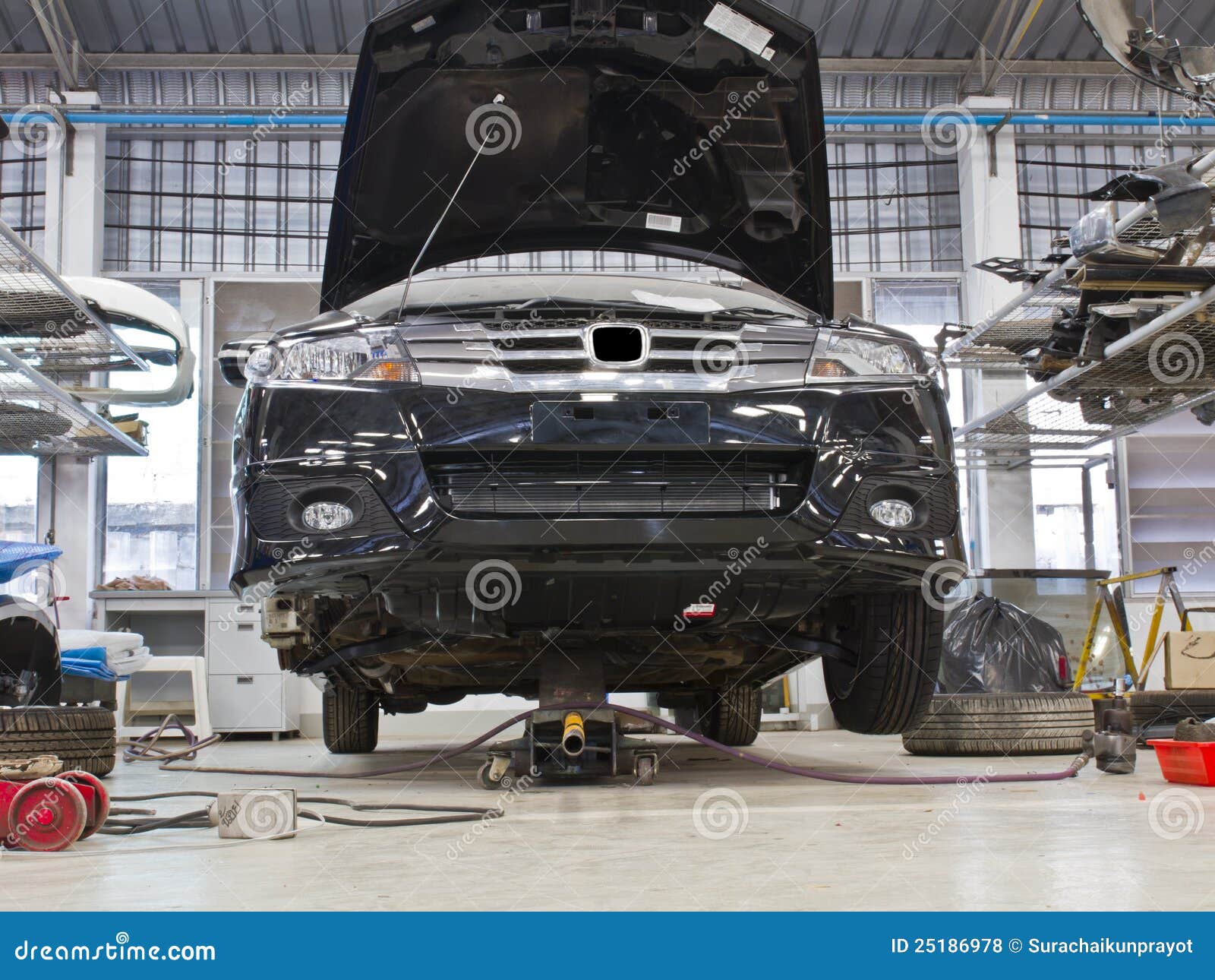 Repairing car stock photo. Image of vehicle, machine - 25186978