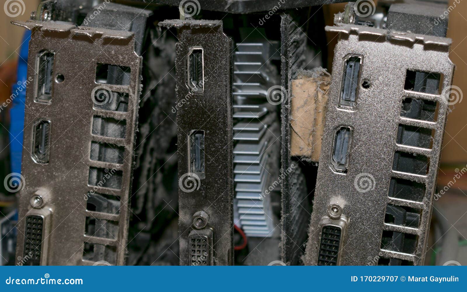 Repairing Cleaning Repairing Old Dusty Computer. Dusty Old Server ...