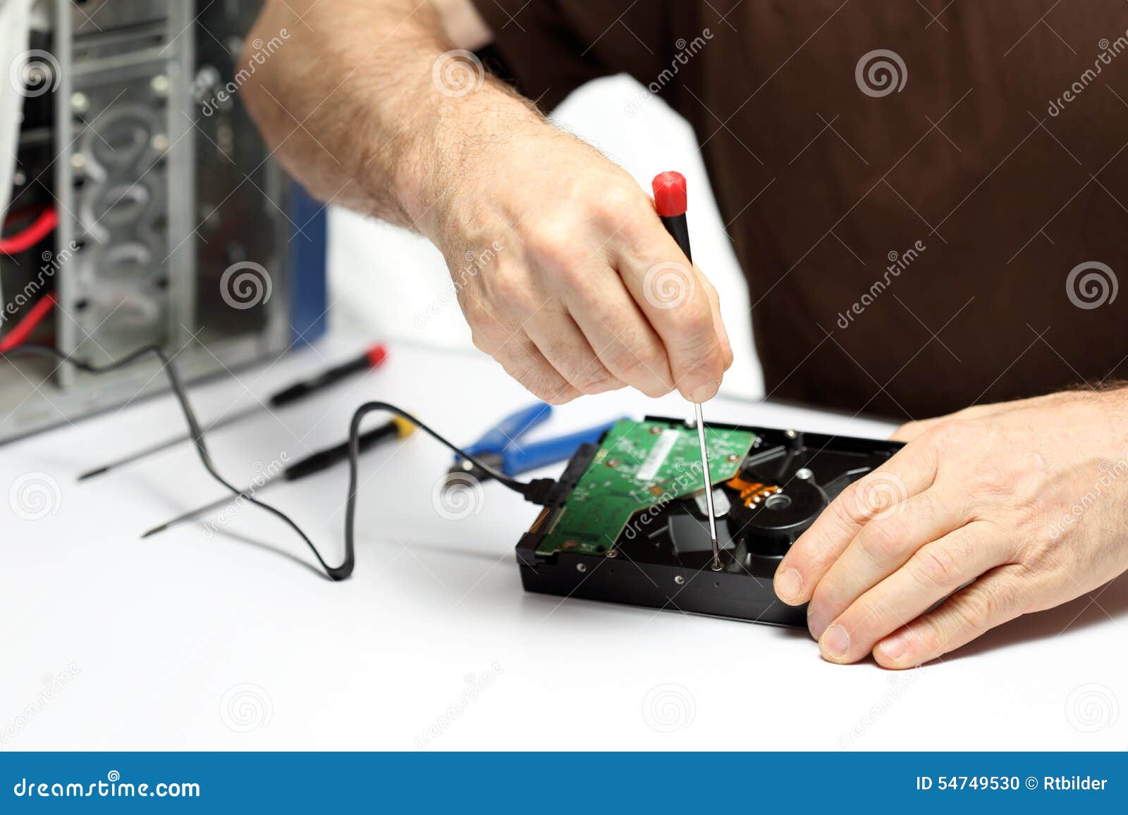 Repairing Computer Hardware Stock Photo - Image of fixing, check: 54749530
