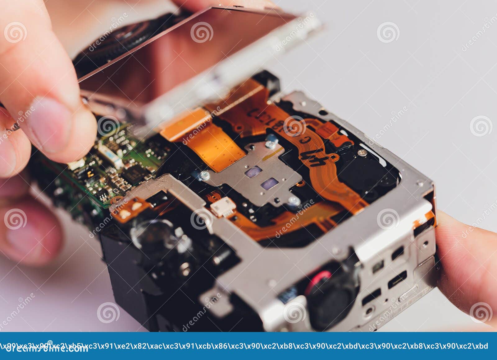 Repairing Digital Single Lens Reflex Camera, . Stock Photo - Image of ...