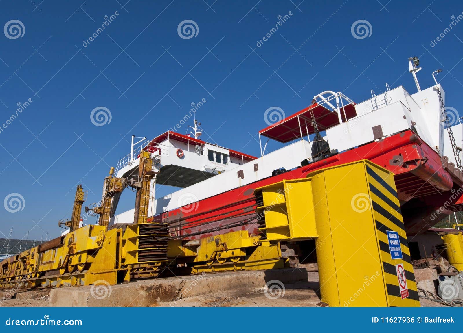 Repairing Ferry in Shipyard Stock Photo - Image of dock, cargo: 11627936