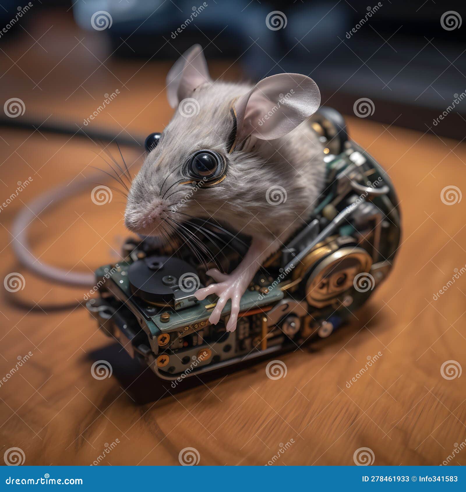 Repairing A Malfunctioning Mouse Hyper-realistic Generative AI Stock ...