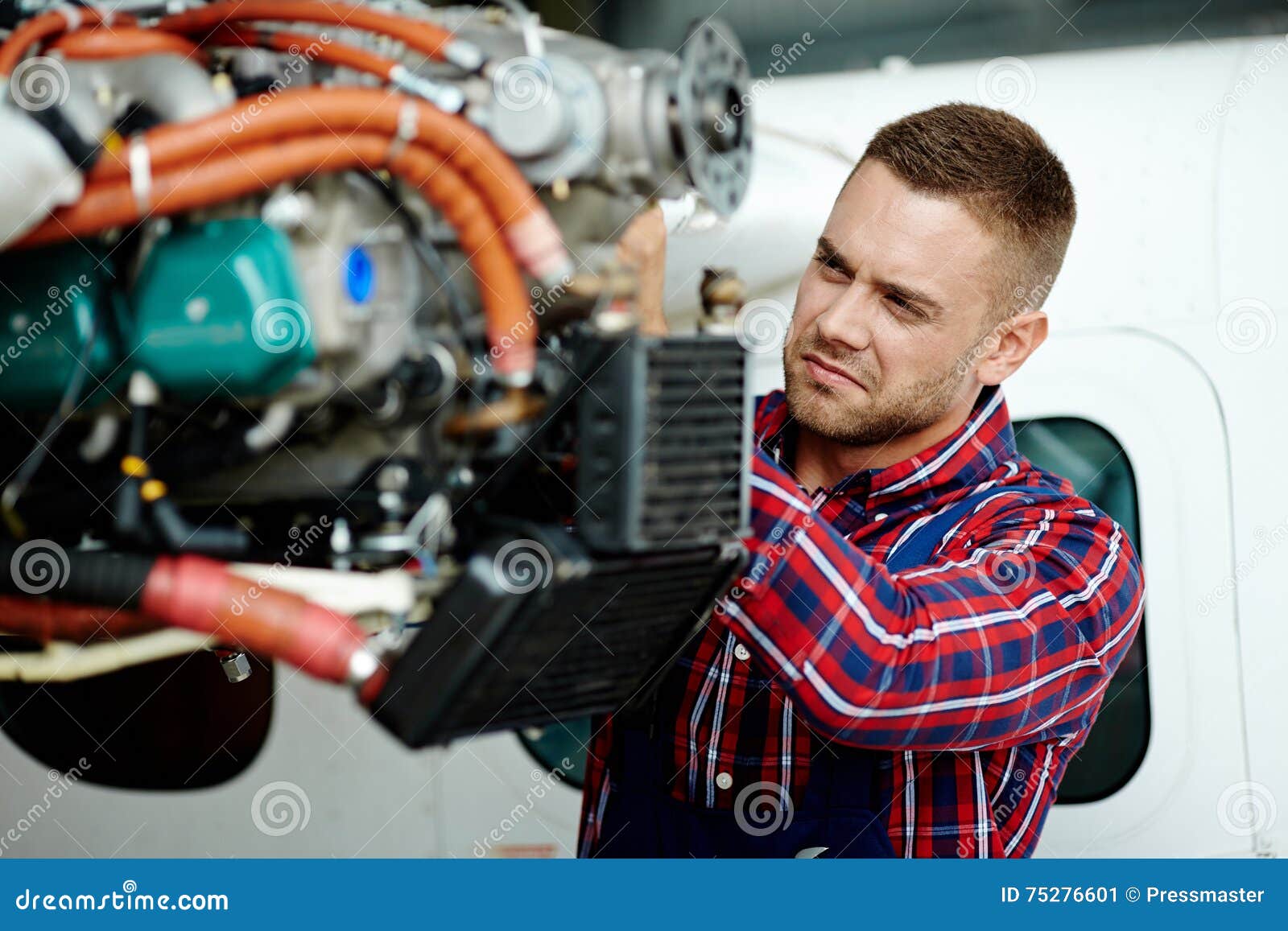 Repairing motor stock image. Image of handyman, maintenance - 75276601