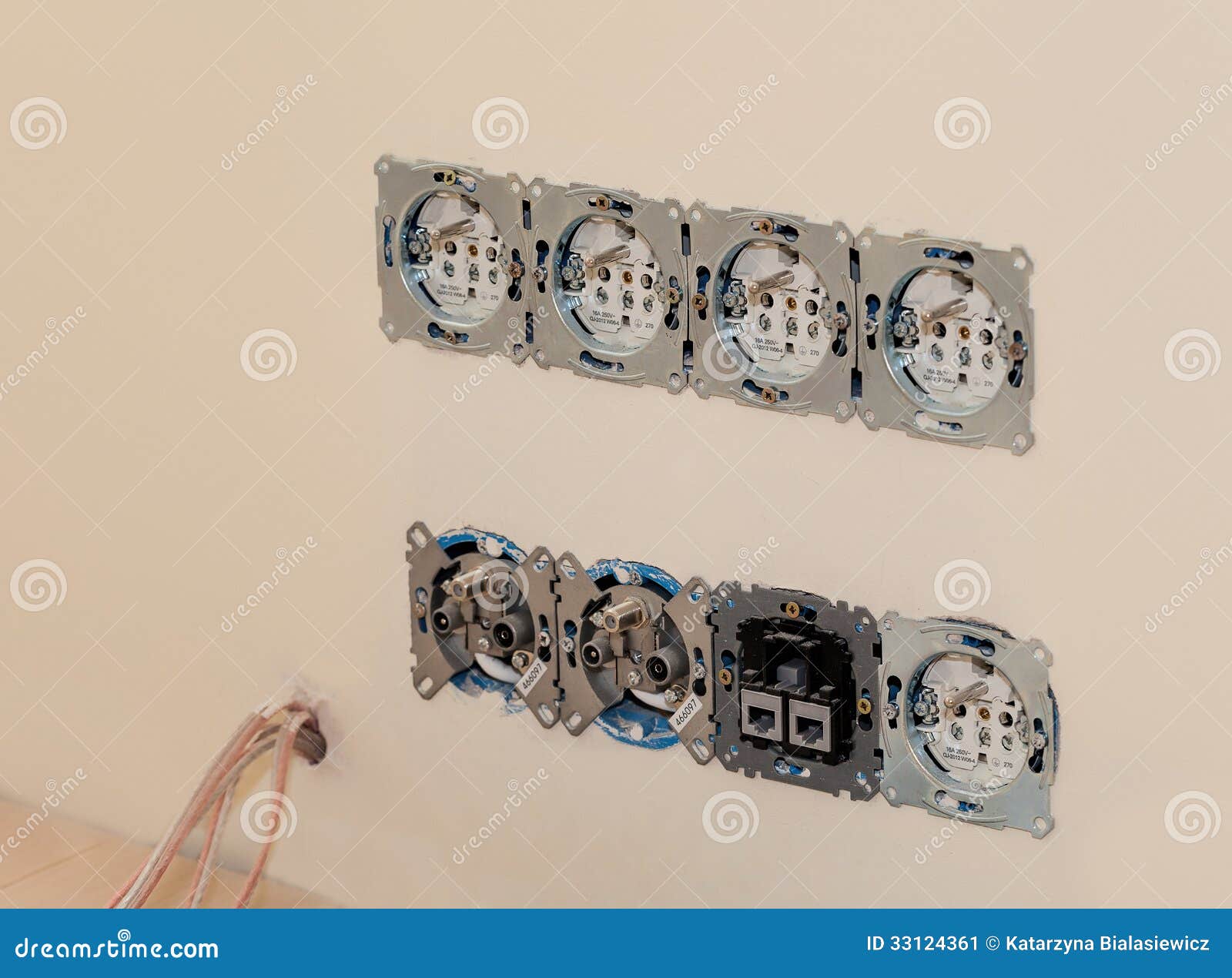 Repairing sockets stock image. Image of building, service - 33124361