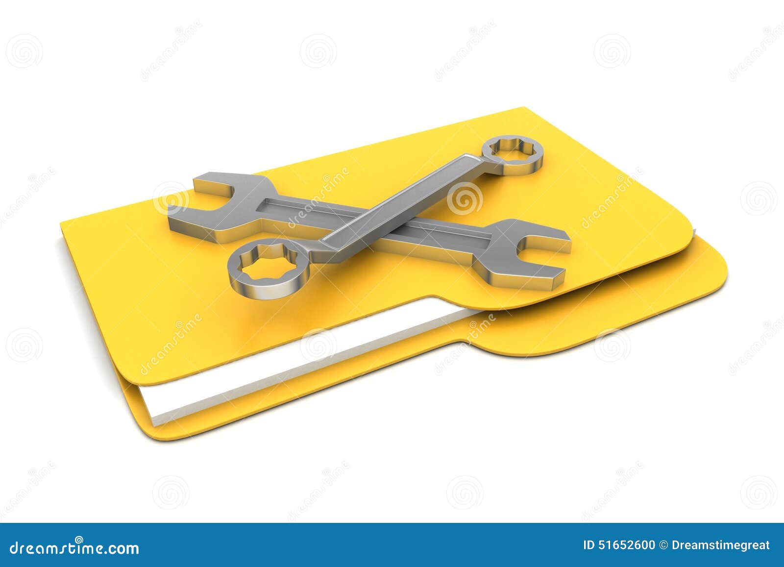 Repairing Tools with File Folder Stock Illustration - Illustration of ...
