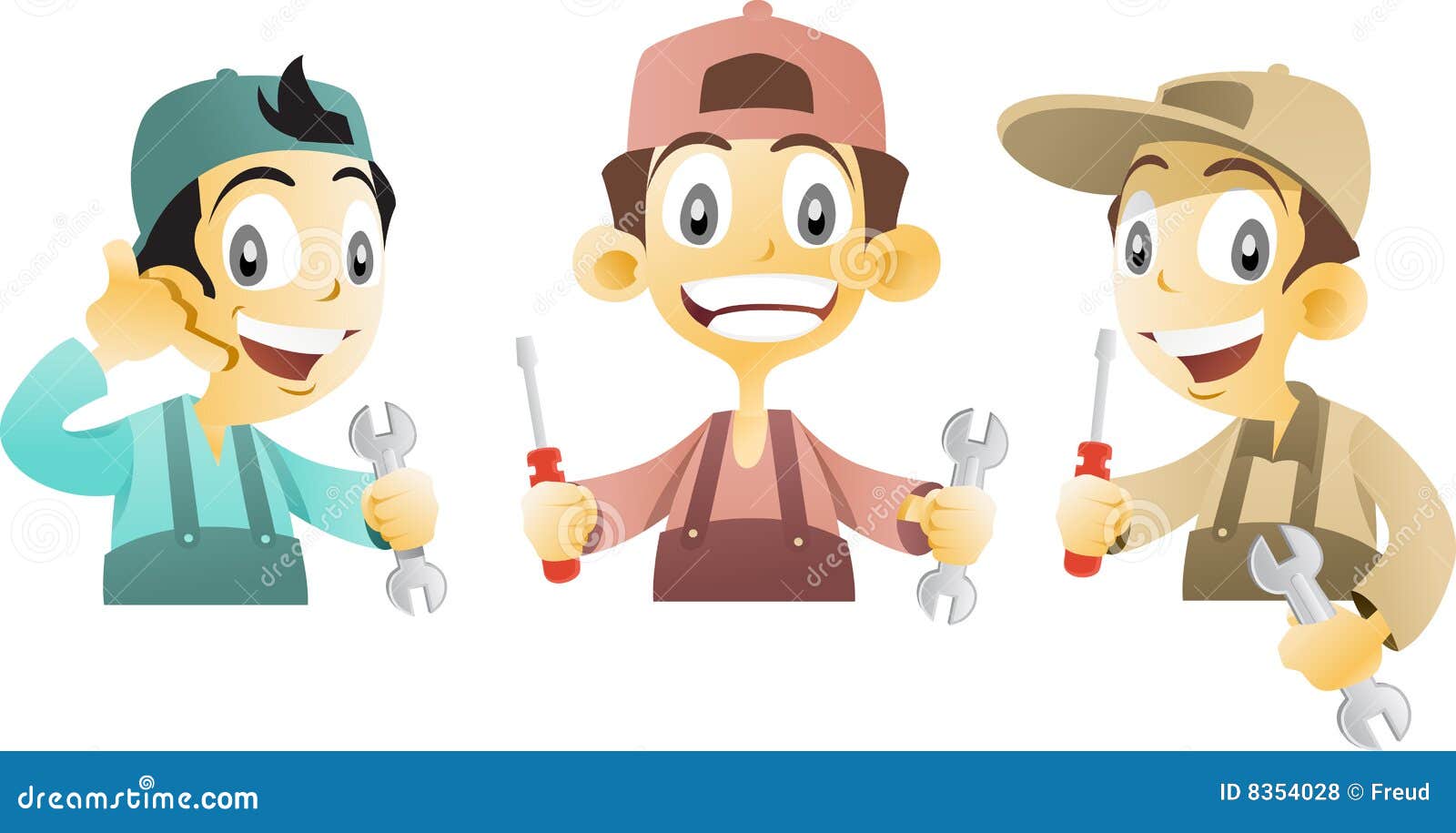 Repairman stock vector. Illustration of equipment, tool - 8354028