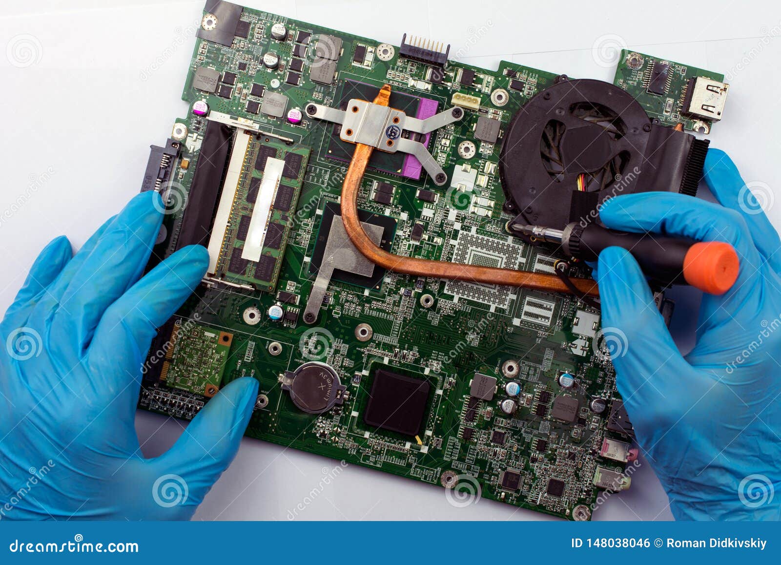 Computer repair concept stock photo. Image of industry - 148038046