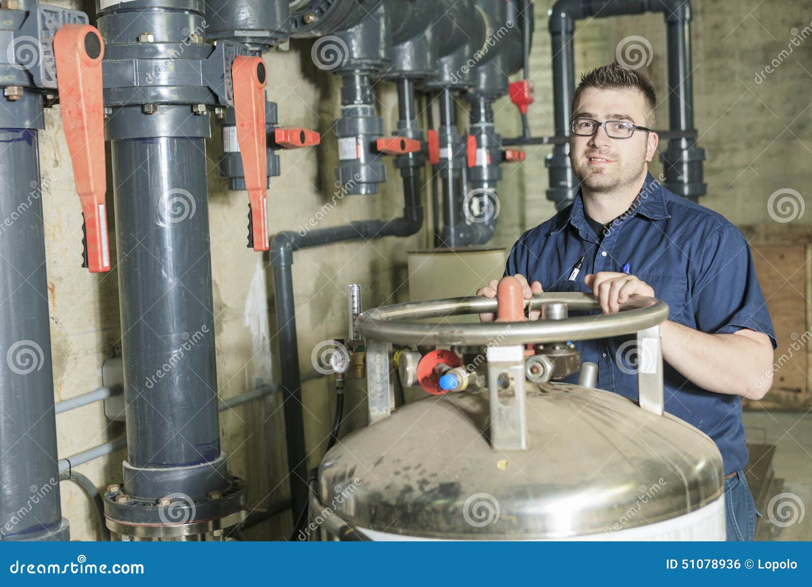 Repairman Engineer of Fire Engineering System or Stock Photo - Image of ...