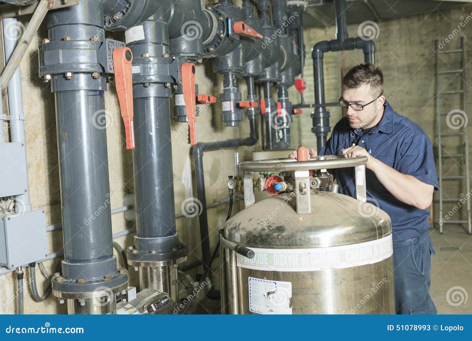 Repairman Engineer of Fire Engineering System or Stock Image - Image of ...