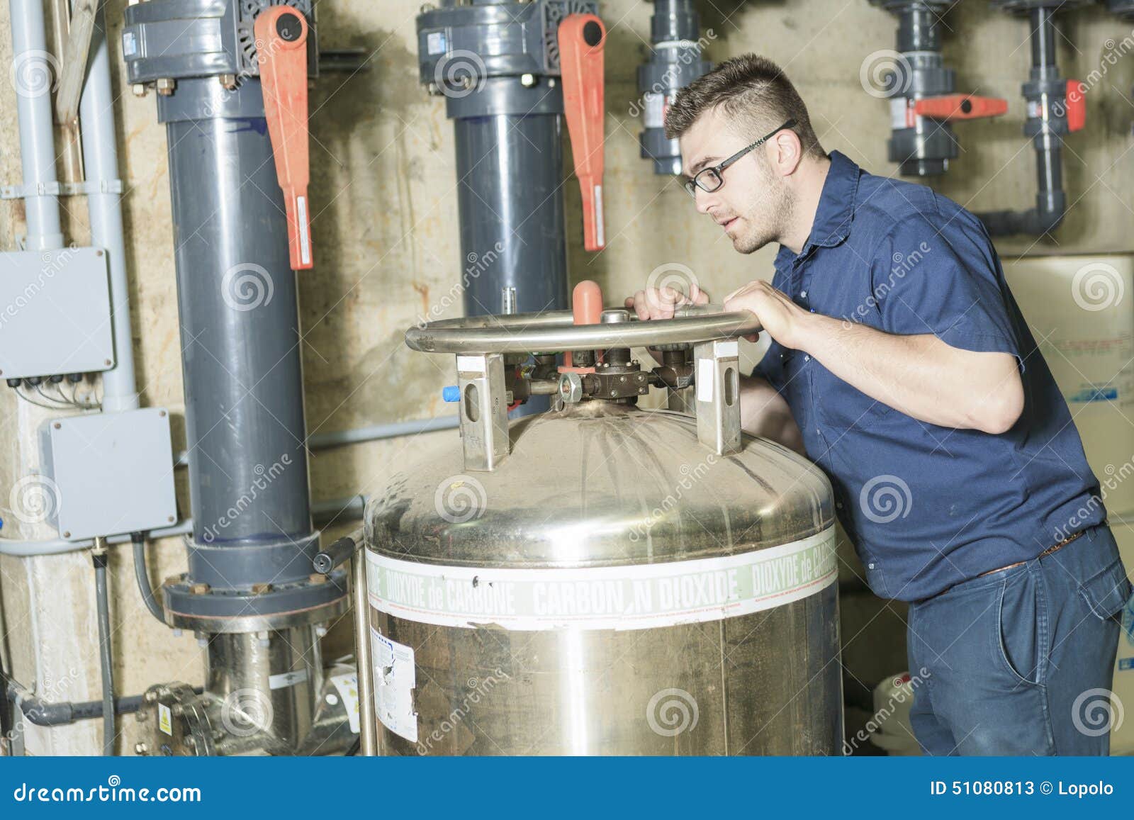 Repairman Engineer of Fire Engineering System or Stock Image - Image of ...