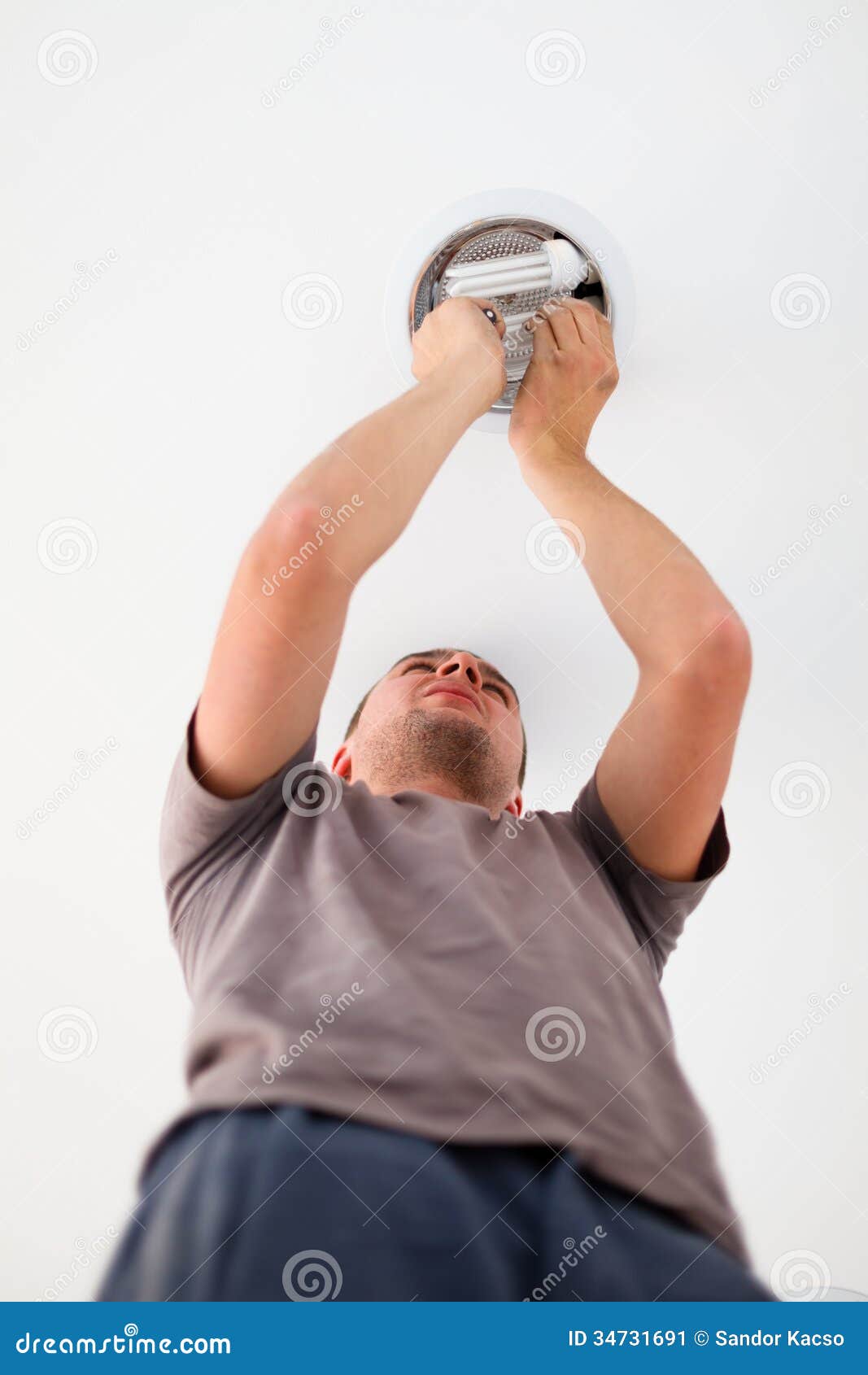 Repairman Fixing stock image. Image of male, electrical - 34731691