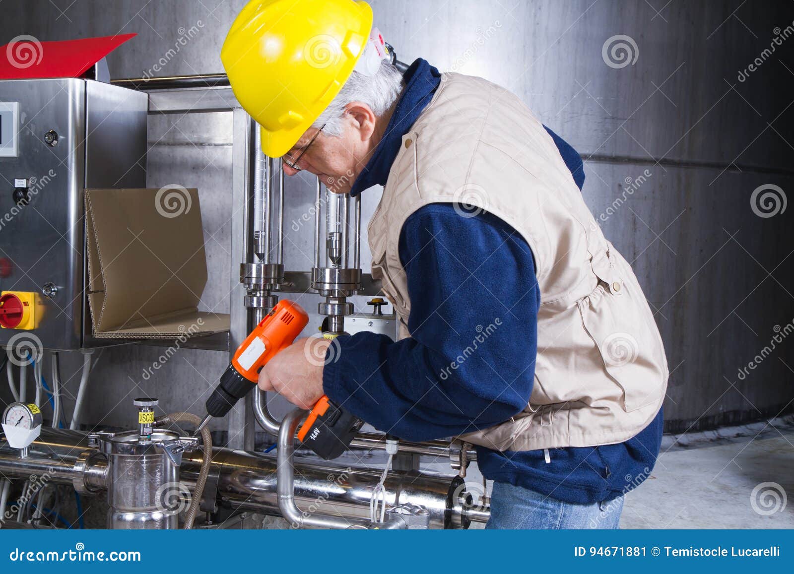 Repairman at work stock image. Image of energy, craftsman - 94671881