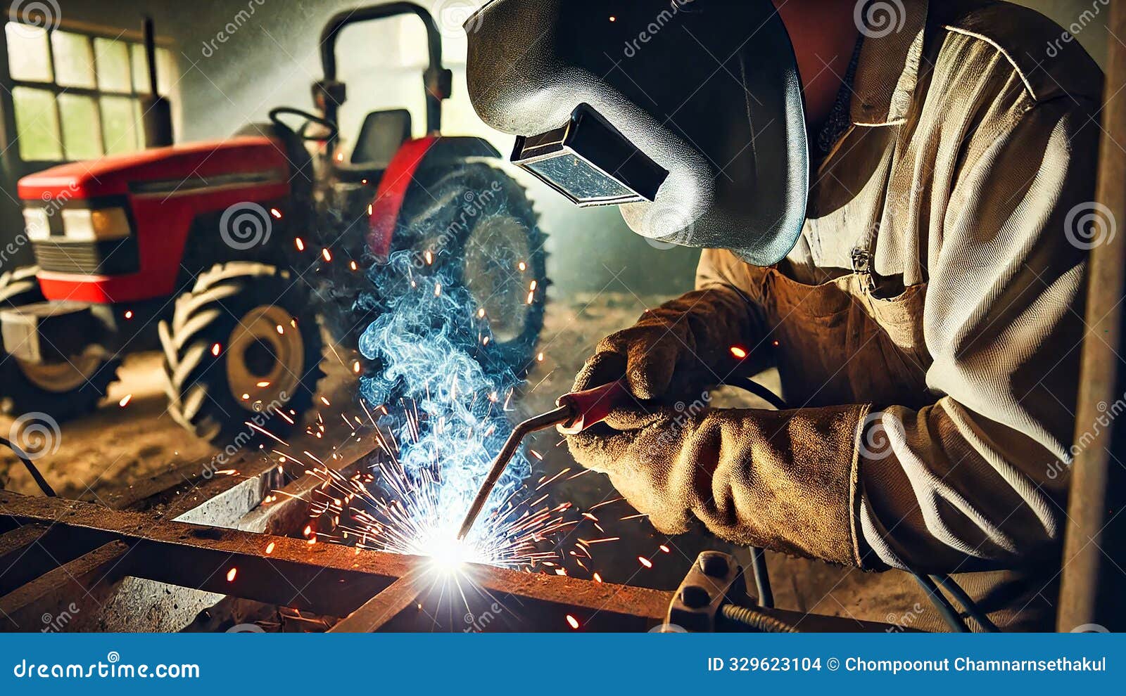 Fabrication Farm Welding Royalty-Free Cartoon | CartoonDealer.com ...