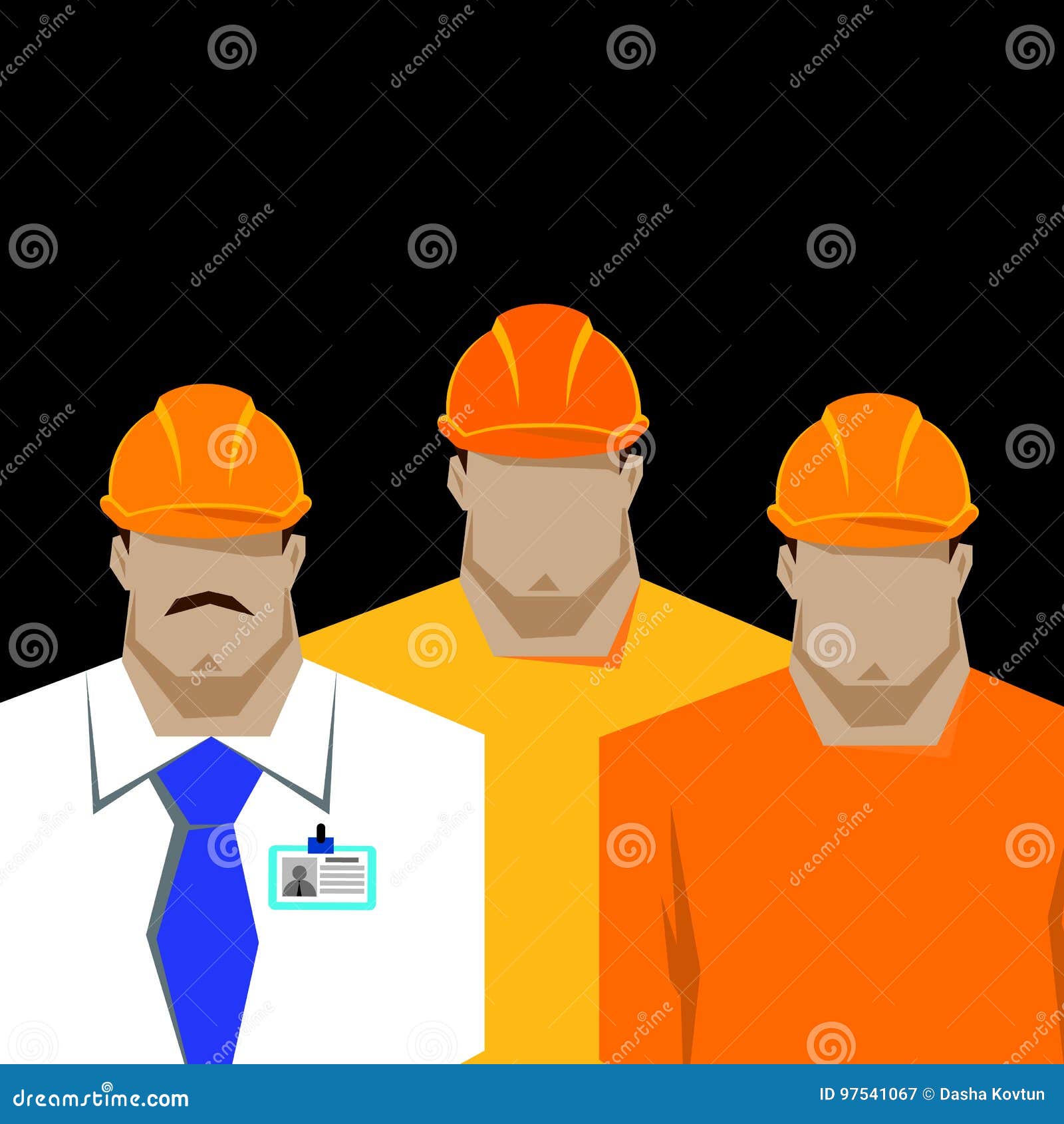 Repairs, Construction Builder in Yellow Helmet Working with Different ...