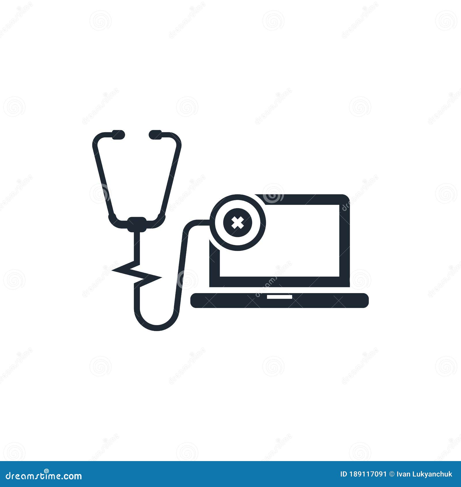 Repairs, Diagnostics Pc, Computer Technology Stock Vector ...