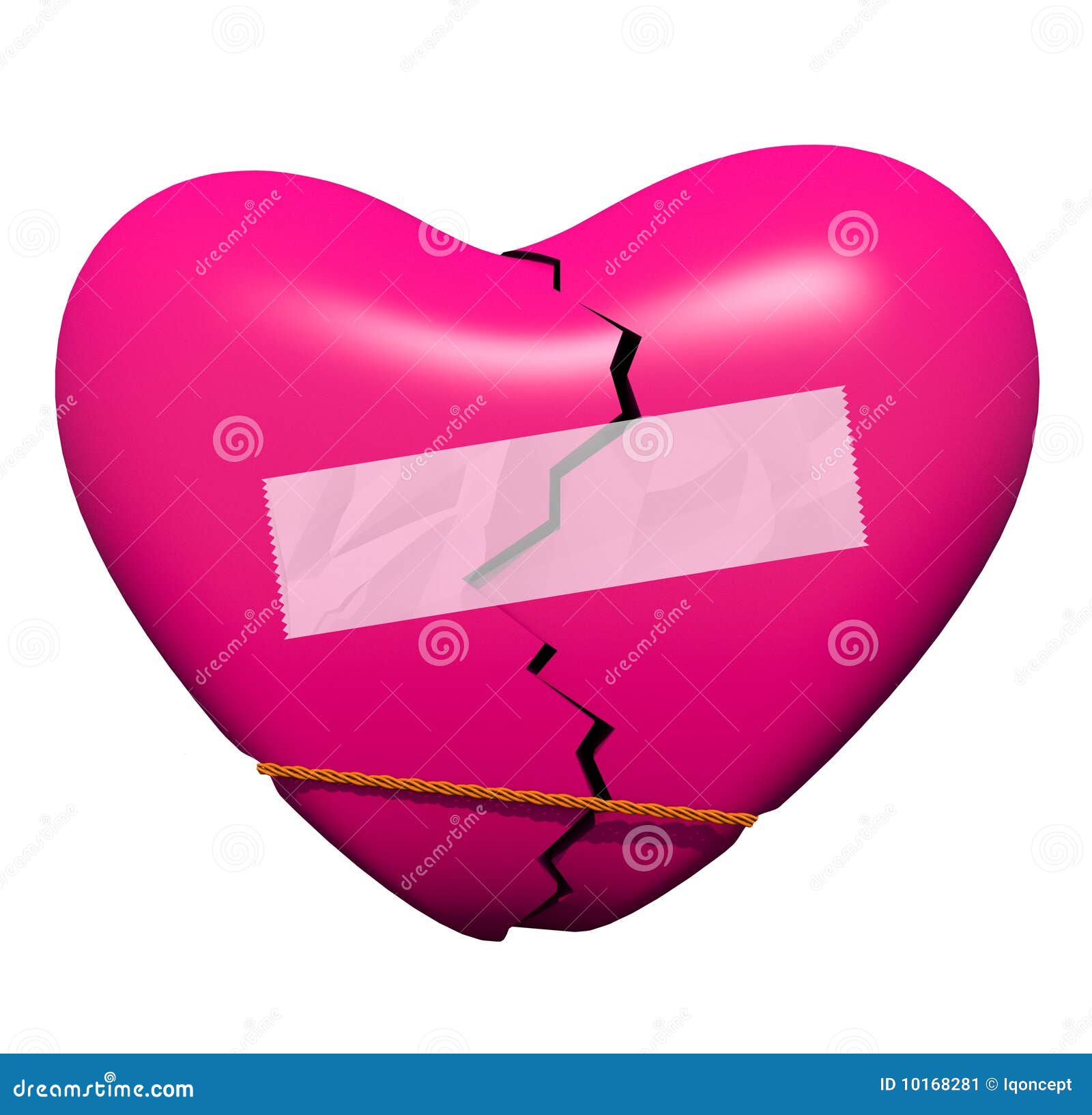 Reparación De Un Corazón Quebrado Stock de ilustración - Ilustración de ...