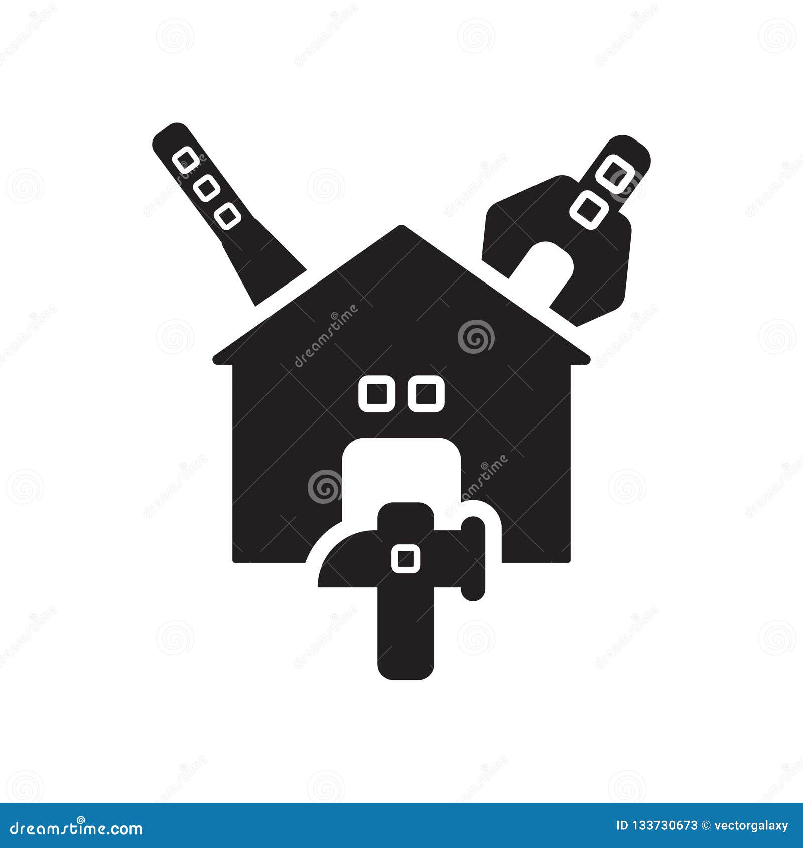 Reparation Icon Isolated on White Background Stock Vector ...