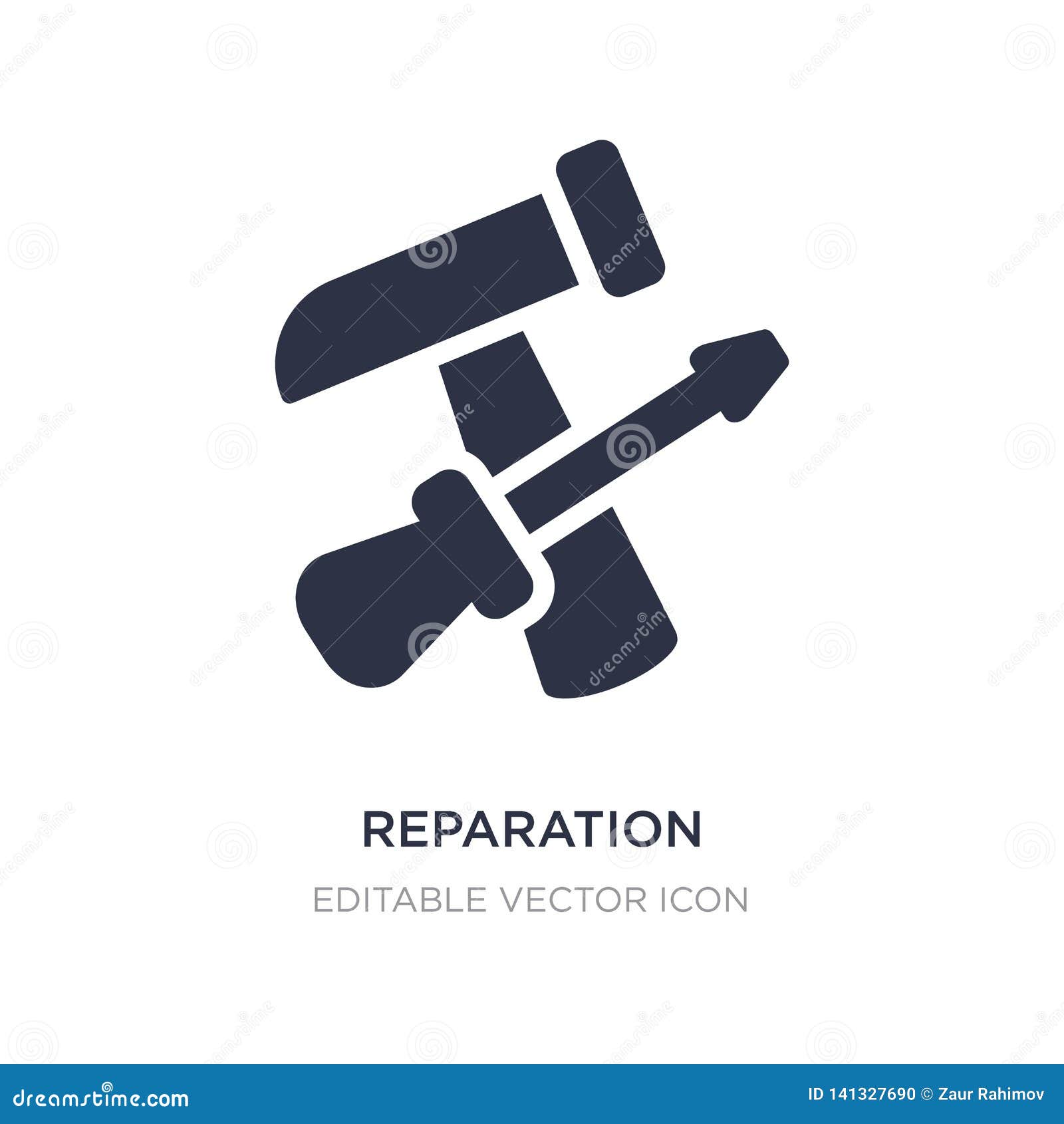 Reparation Icon on White Background. Simple Element Illustration from ...