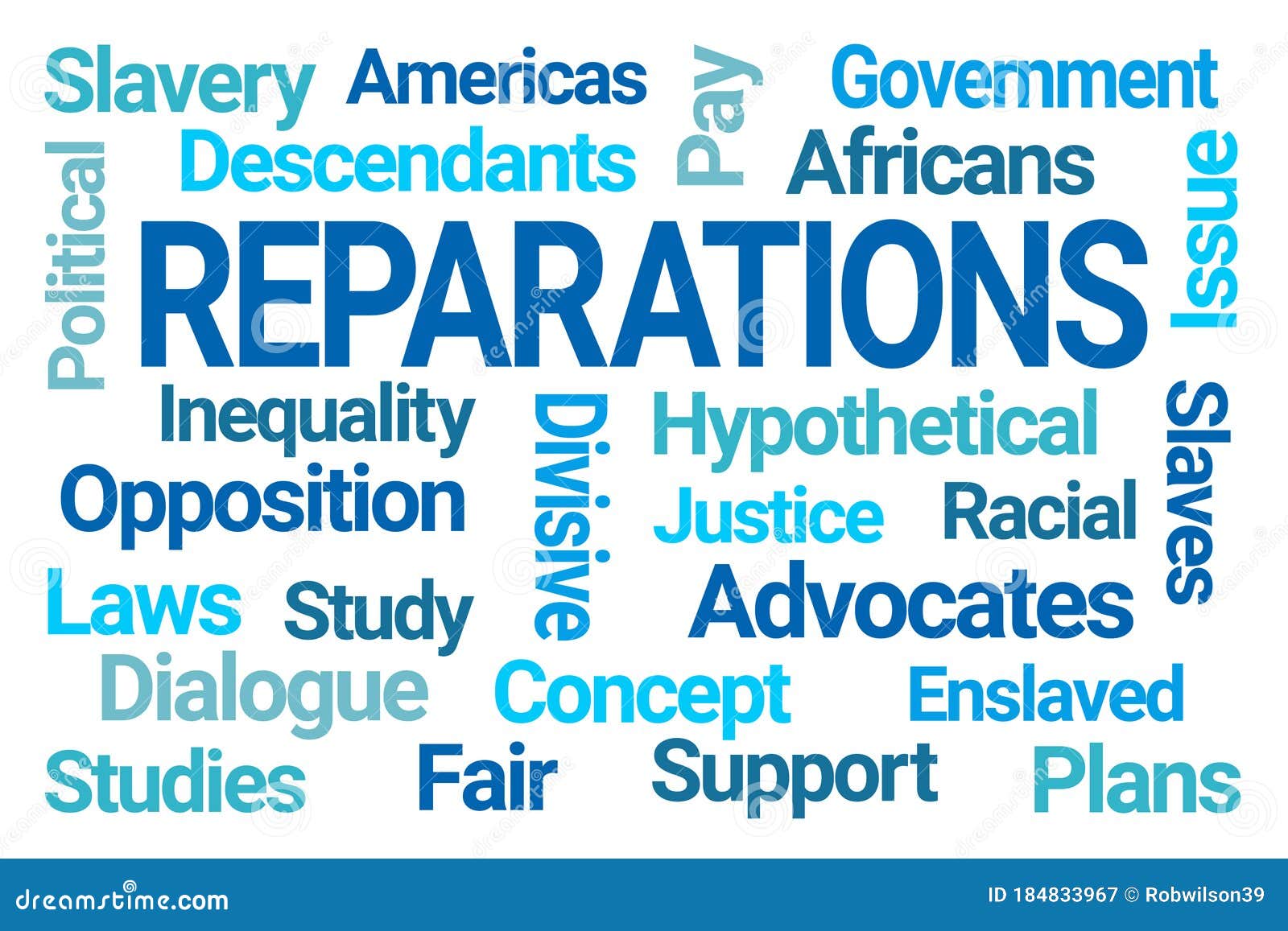 Reparations Word Cloud stock illustration. Illustration of background ...