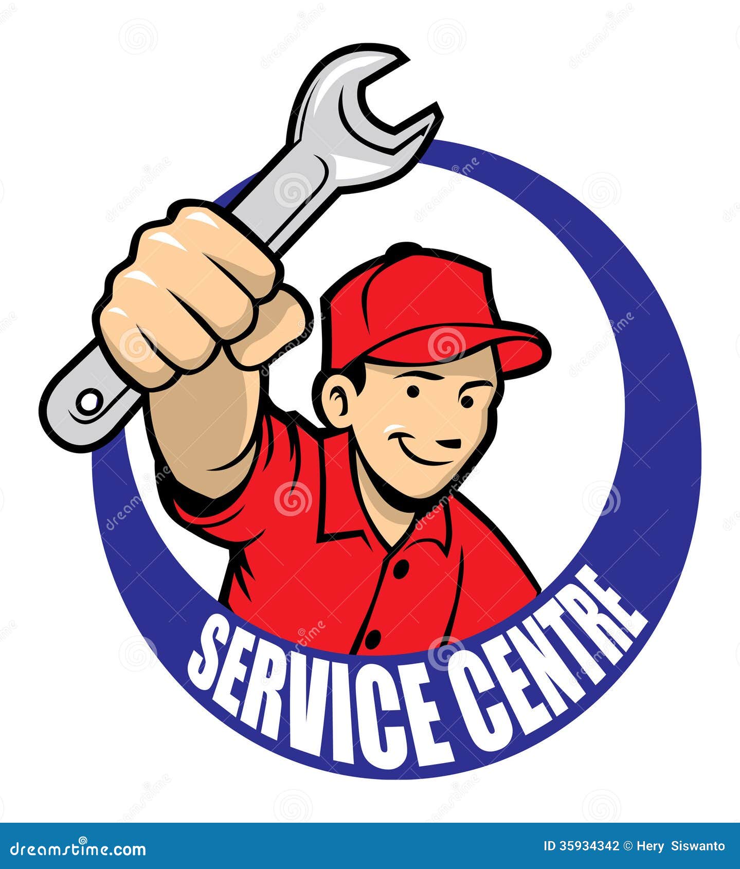 Repare al hombre ilustración del vector. Ilustración de collar - 35934342