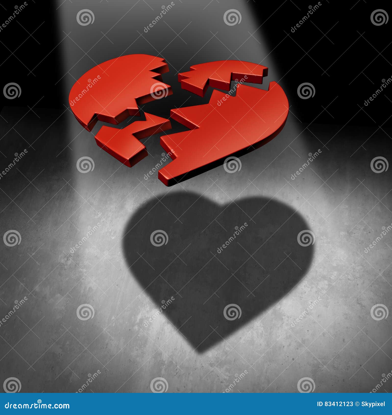 Repare un corazón stock de ilustración. Ilustración de agrietado - 83412123