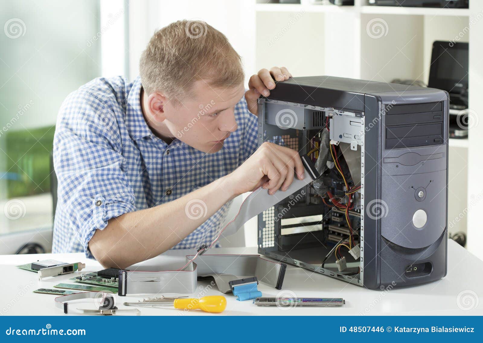 Reparing computer stock photo. Image of occupation, computer - 48507446