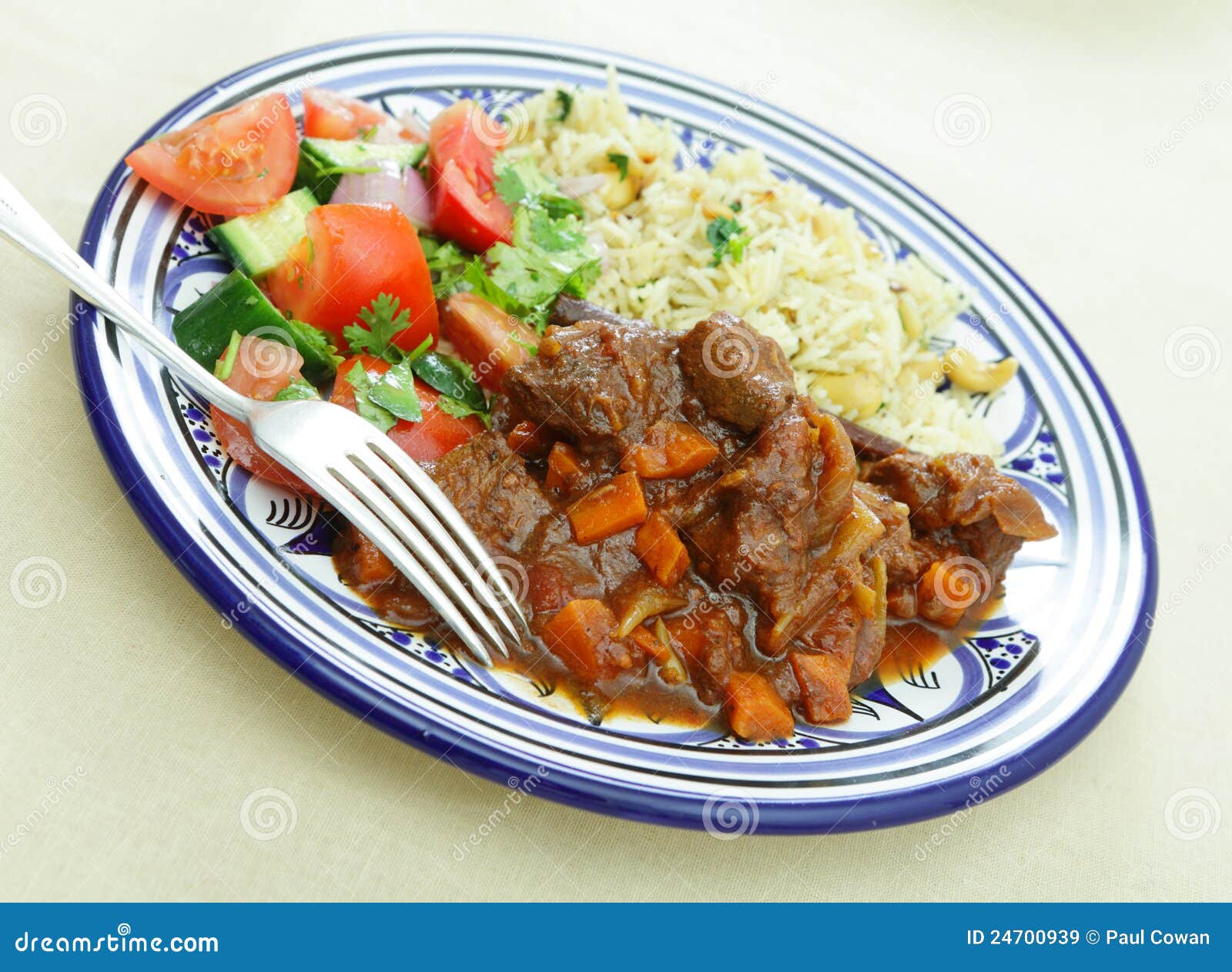 Repas Marocain De Tagine De Boeuf Image stock - Image du lames, épices ...