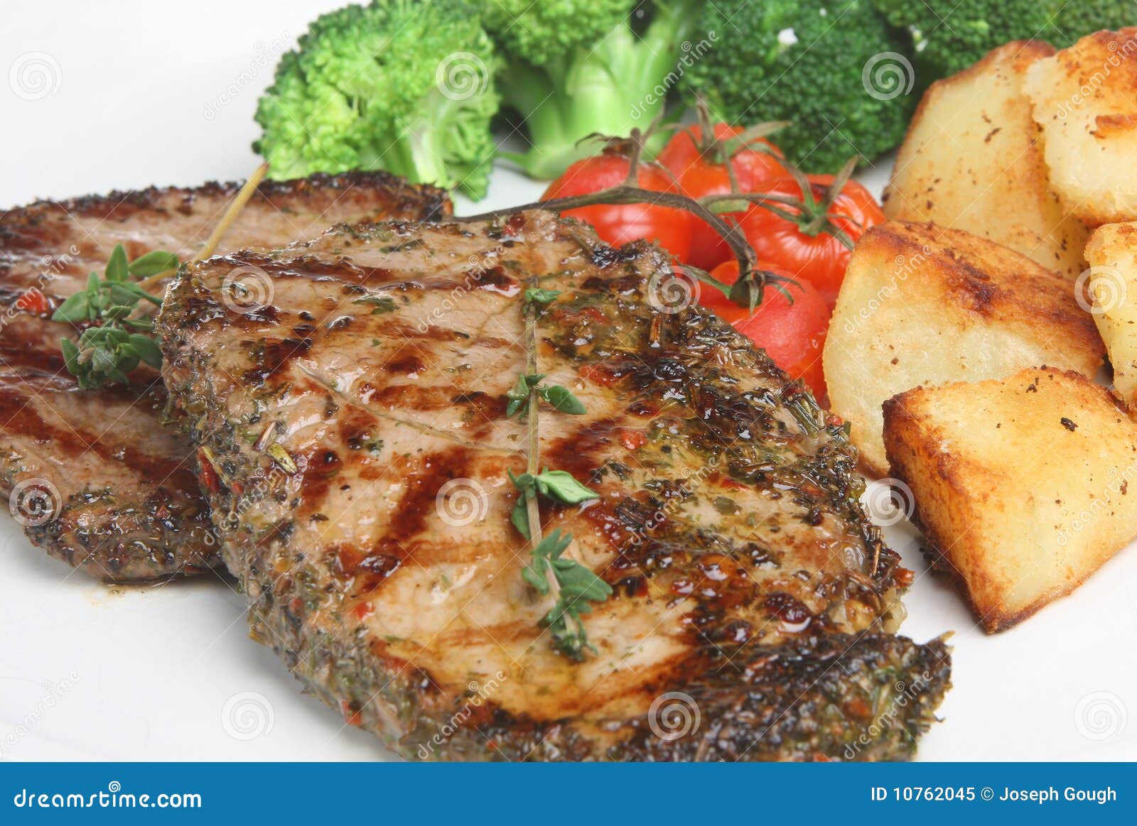 Repas poivron de bifteck image stock. Image du tomate - 10762045