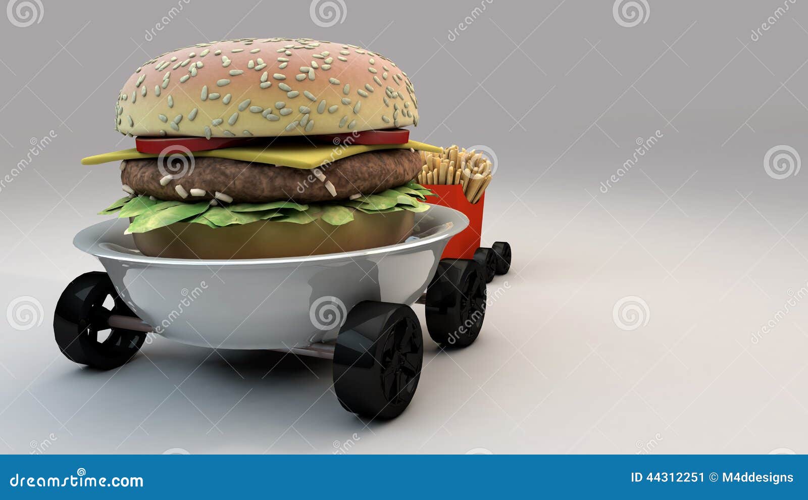 Repas sur les roues 3 illustration stock. Illustration du délicieux ...