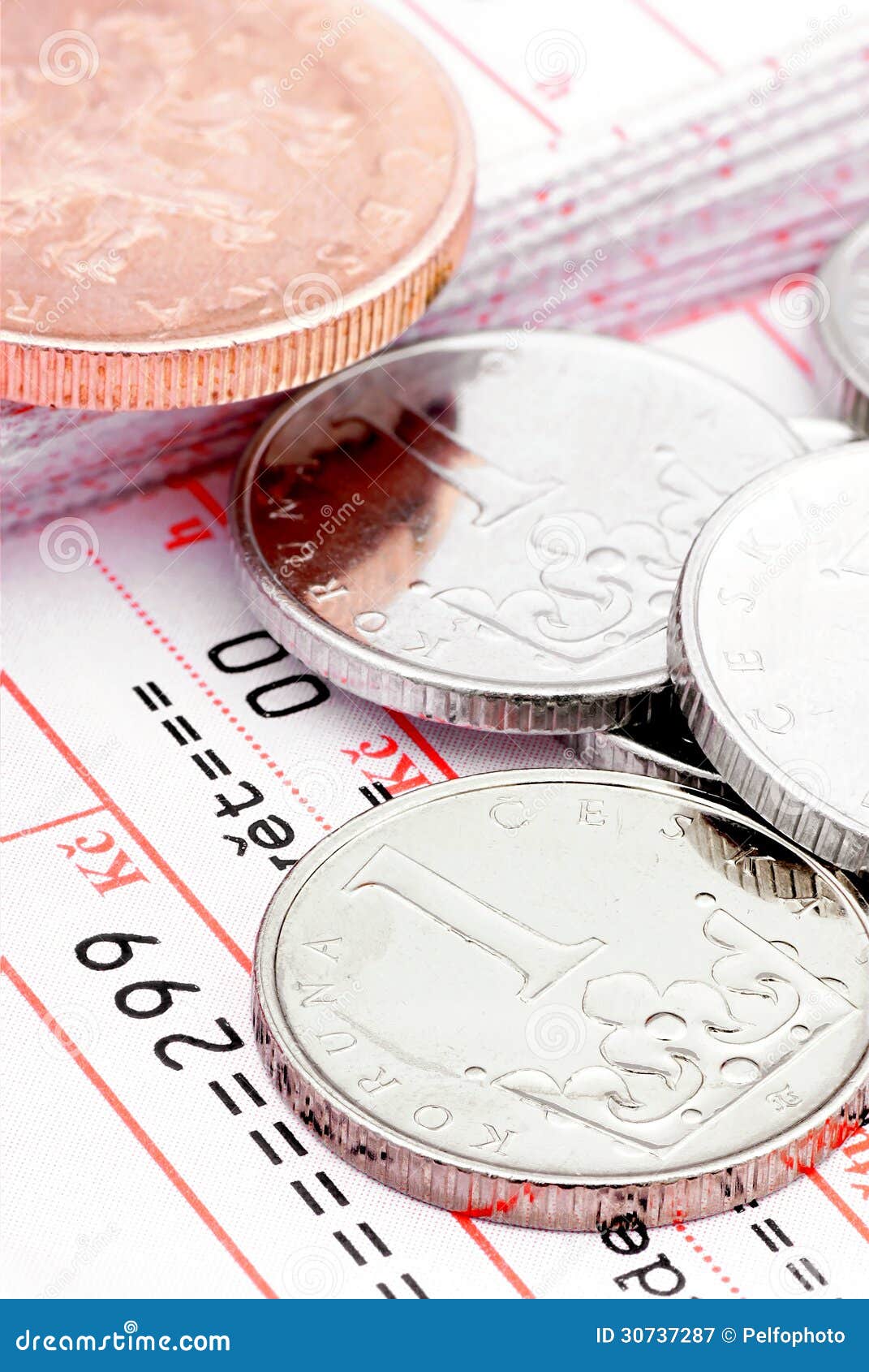 Repayment of Bills (Czech Money). Stock Image - Image of coinage, metal ...