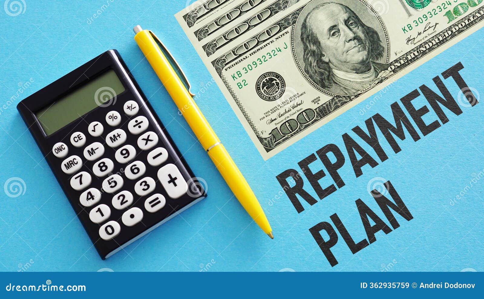 Repayment Plan is Shown Using the Text Stock Image - Image of ...
