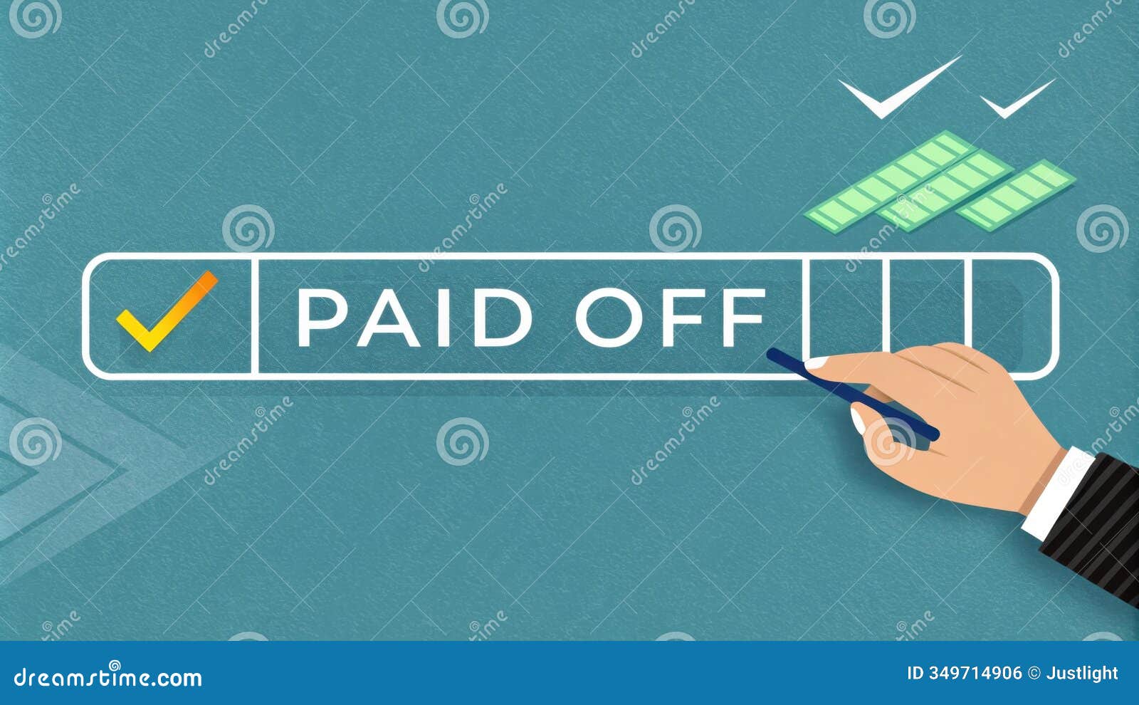 Repayment Progress Tracker a Visual of a Progress Bar Moving Towards ...