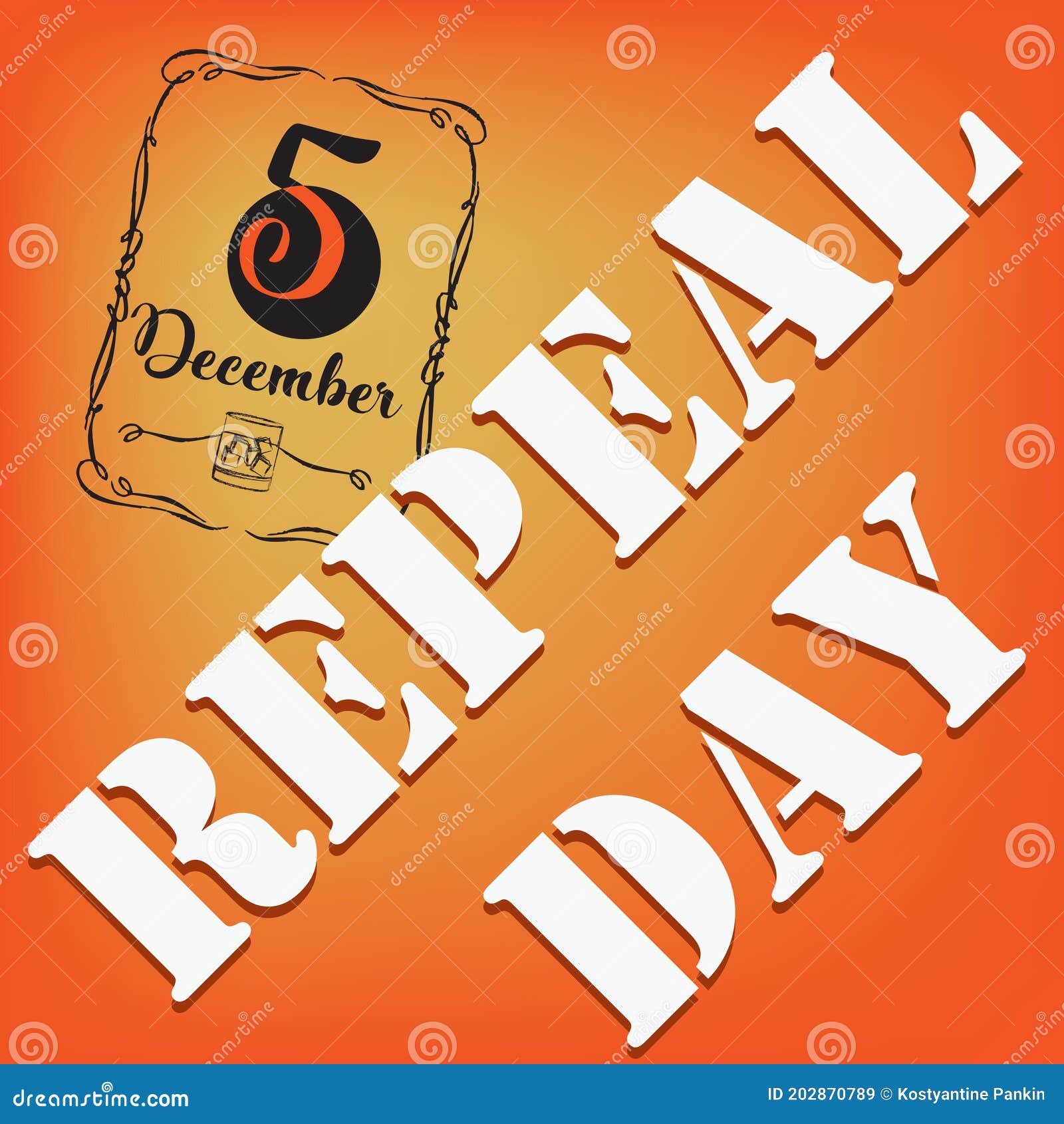 Repeal Day stock vector. Illustration of happy, december - 202870789