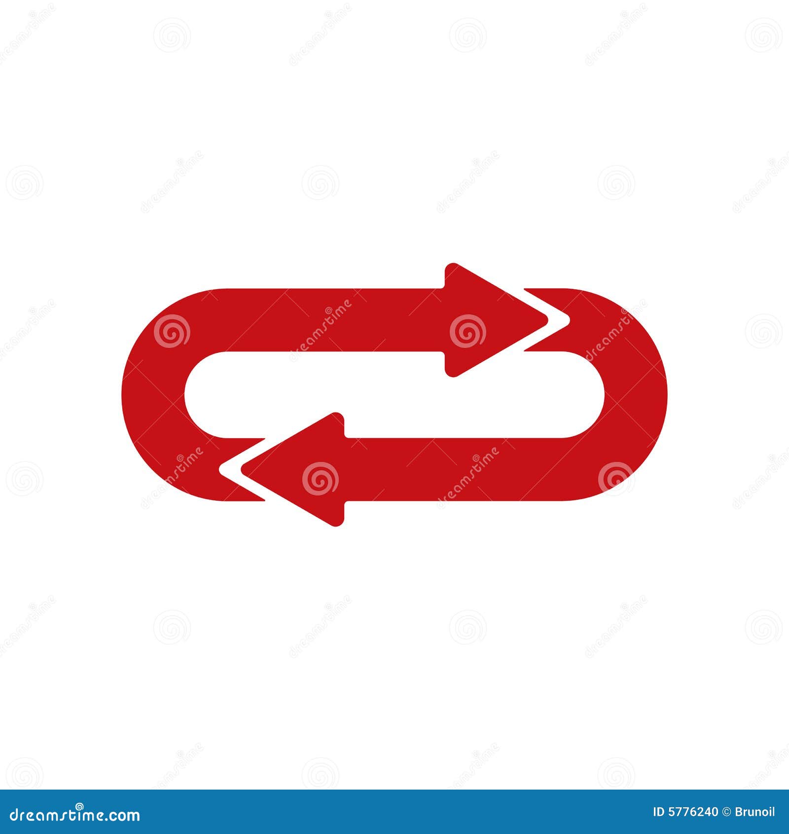 Repeat Arrow stock illustration. Illustration of circuit - 5776240