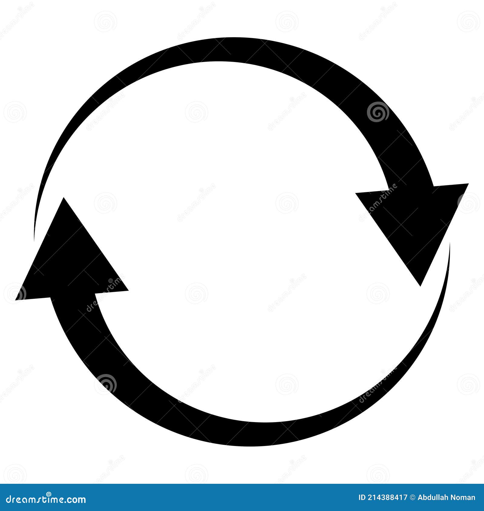 Repeat arrow icon design stock vector. Illustration of design - 214388417